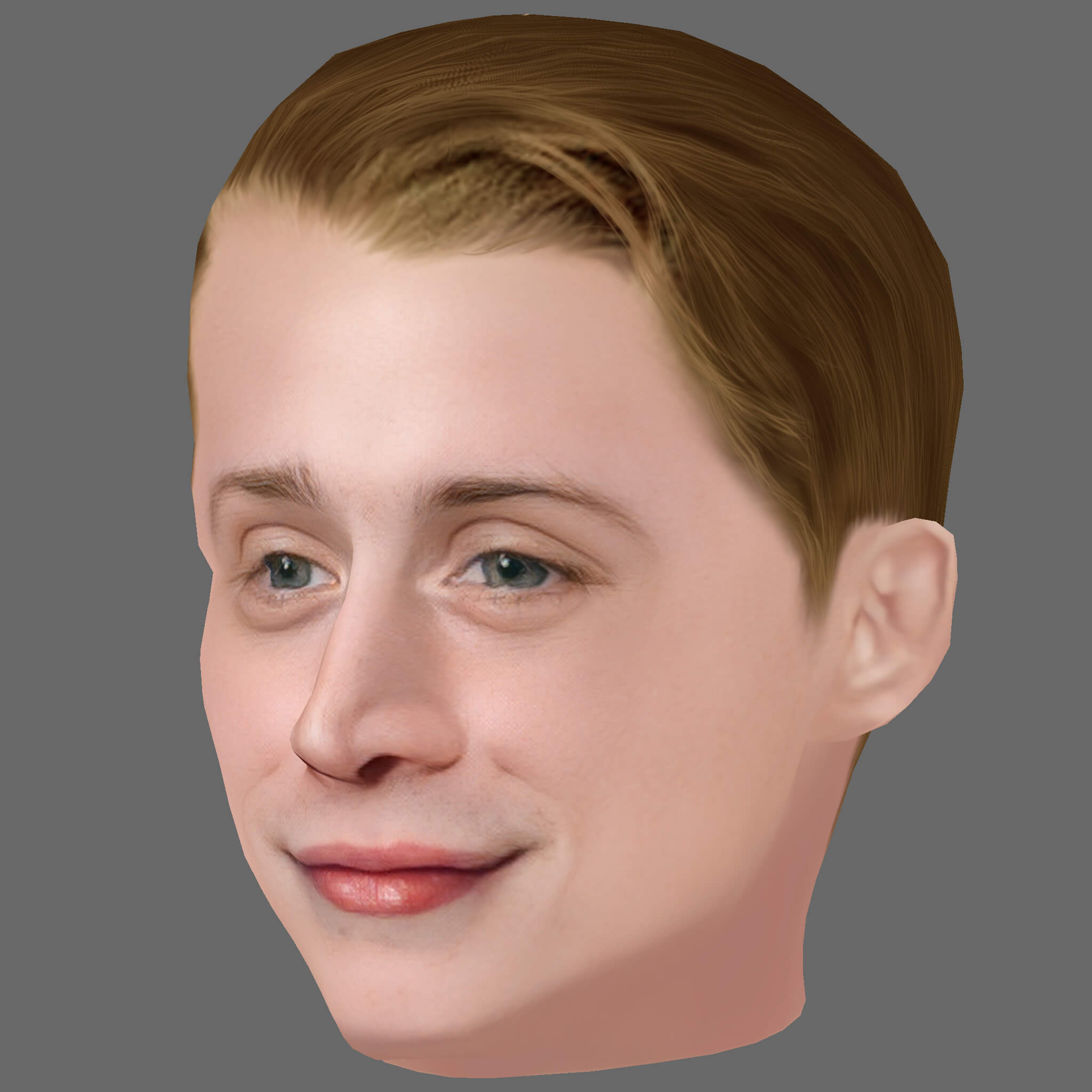 Macaulay Culkin Head - Low Poly Head for Game Low Poly 3D Model by ...