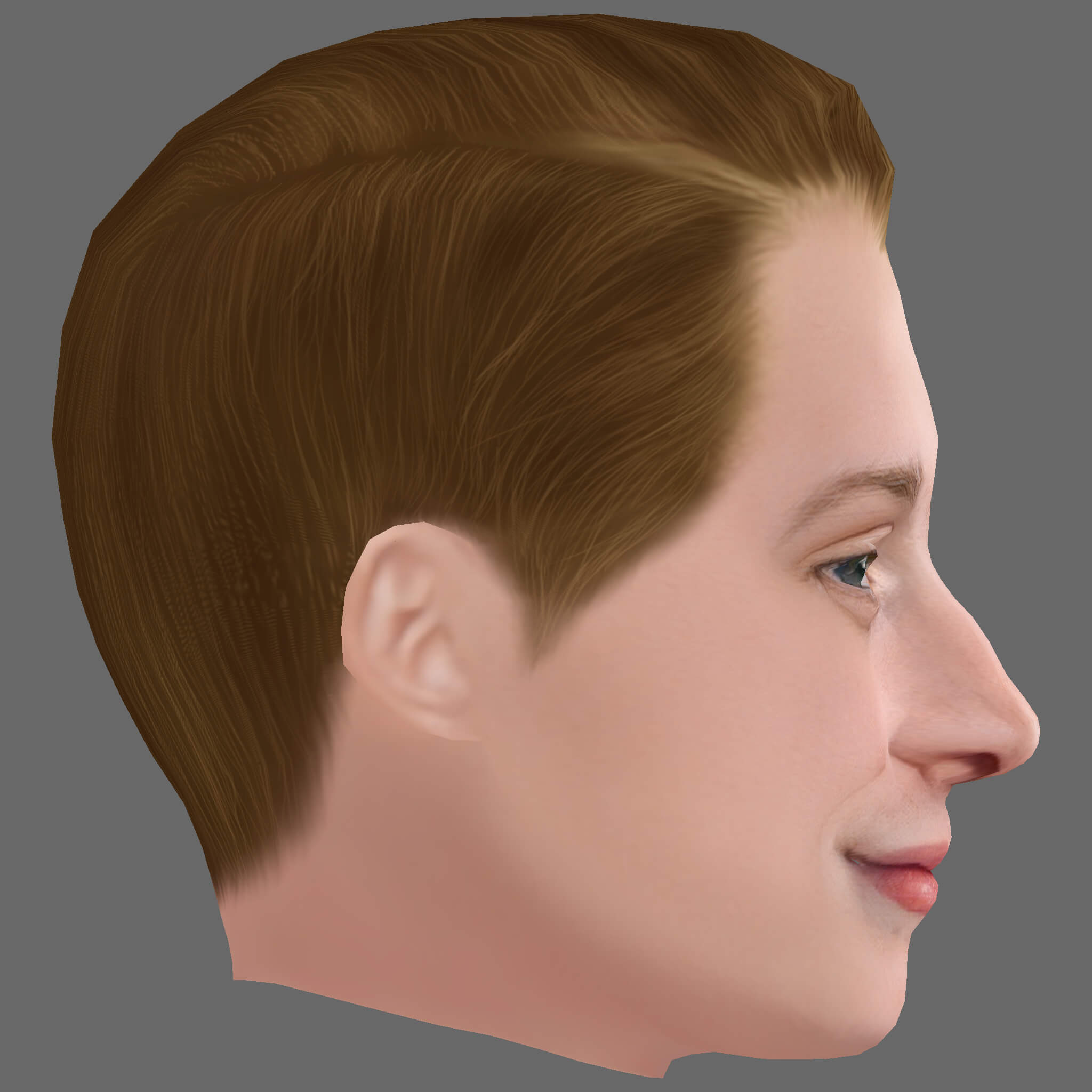 Macaulay Culkin Head - Low Poly Head for Game Low Poly 3D Model by ...