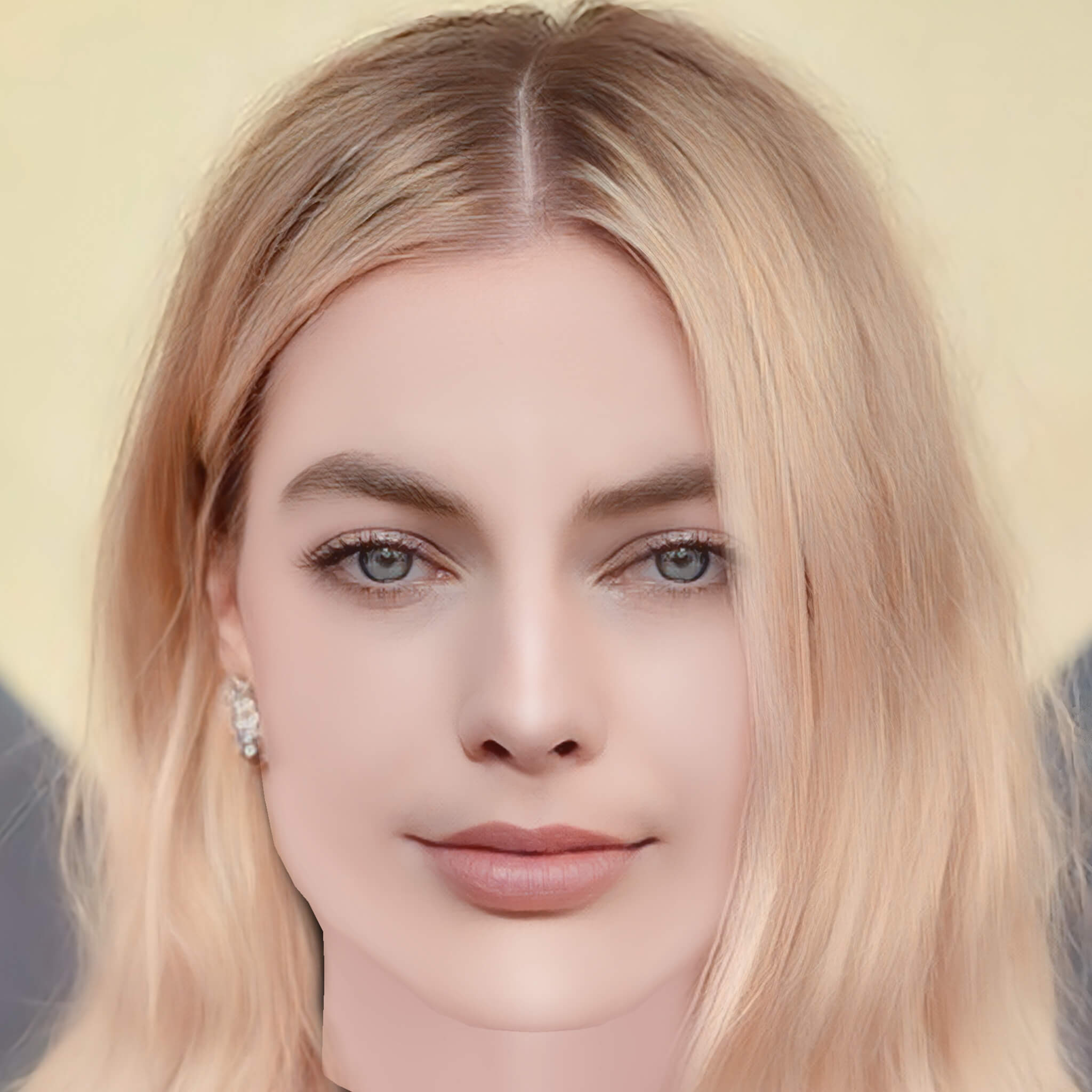 Margot Robbie Head - No Hair - Low Poly Head for Game 3D Model by ...