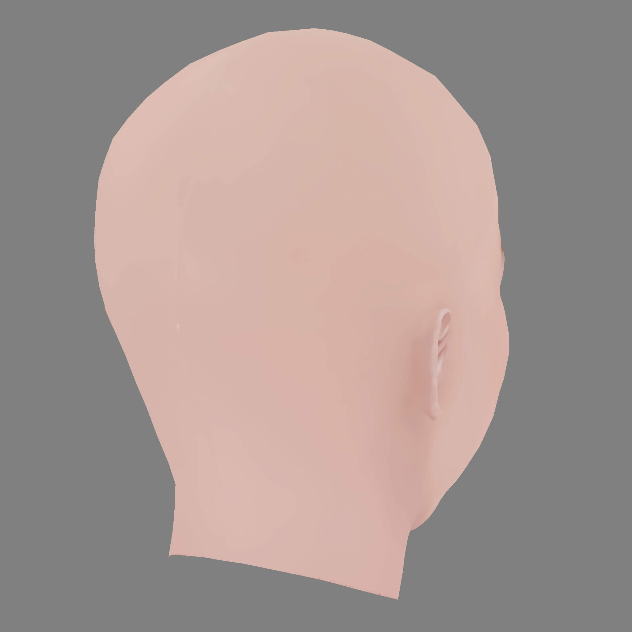 Margot Robbie Head - No Hair - Low Poly Head for Game 3D Model by ...