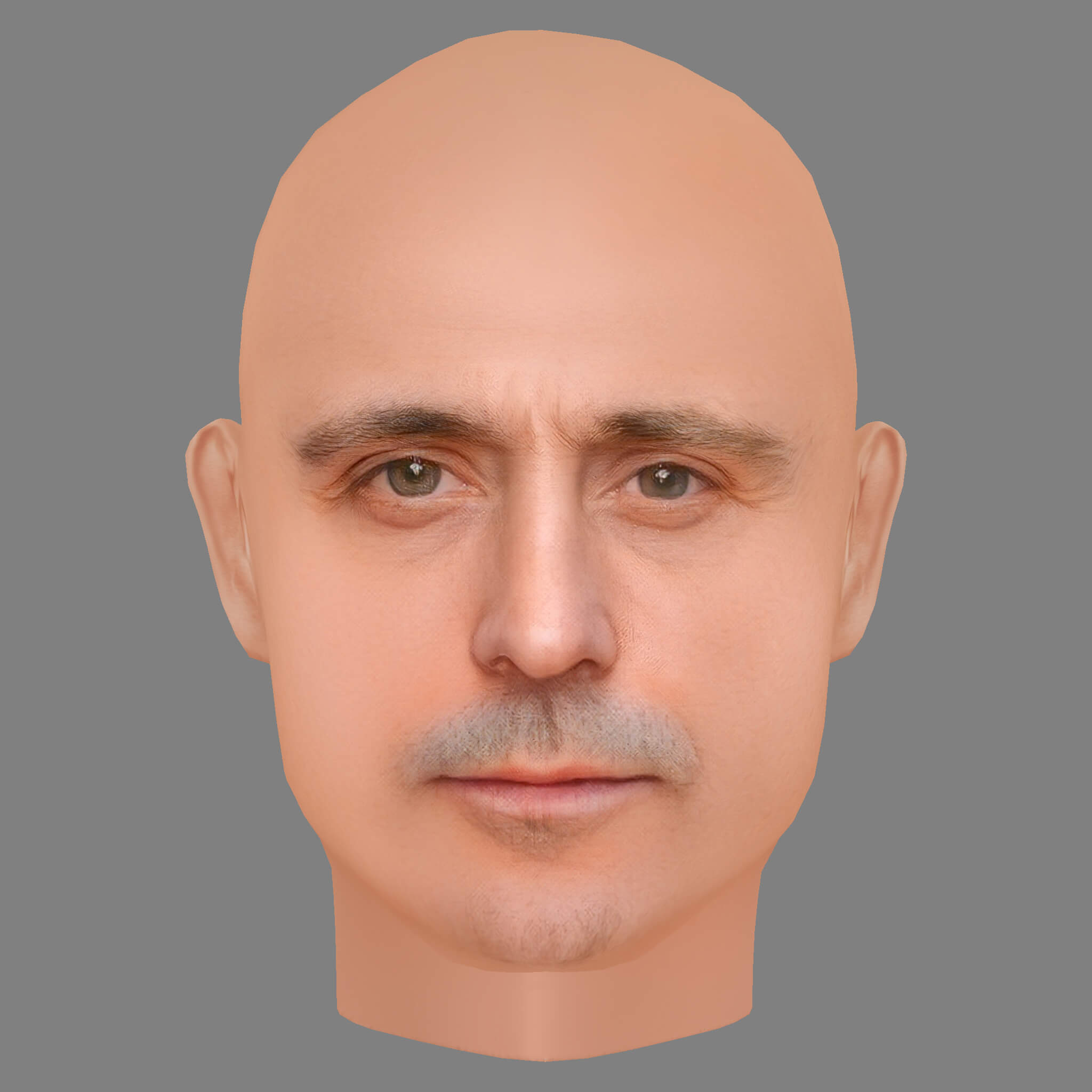 Mark Strong Head - Low Poly Head for Game 3D Model by Nammichael