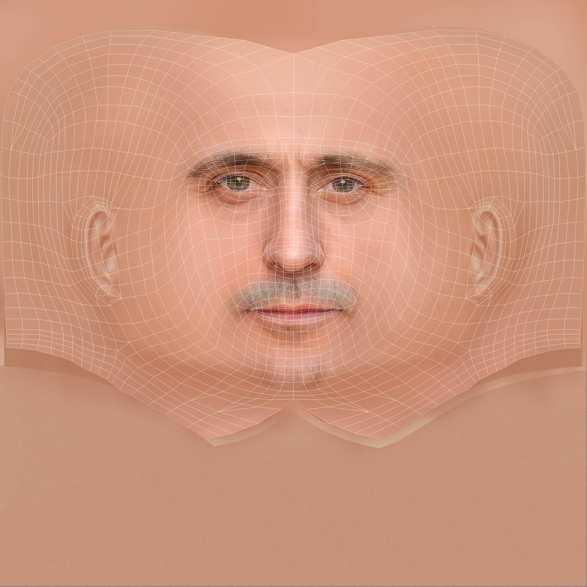 Mark Strong Head - Low Poly Head for Game 3D Model by Nammichael