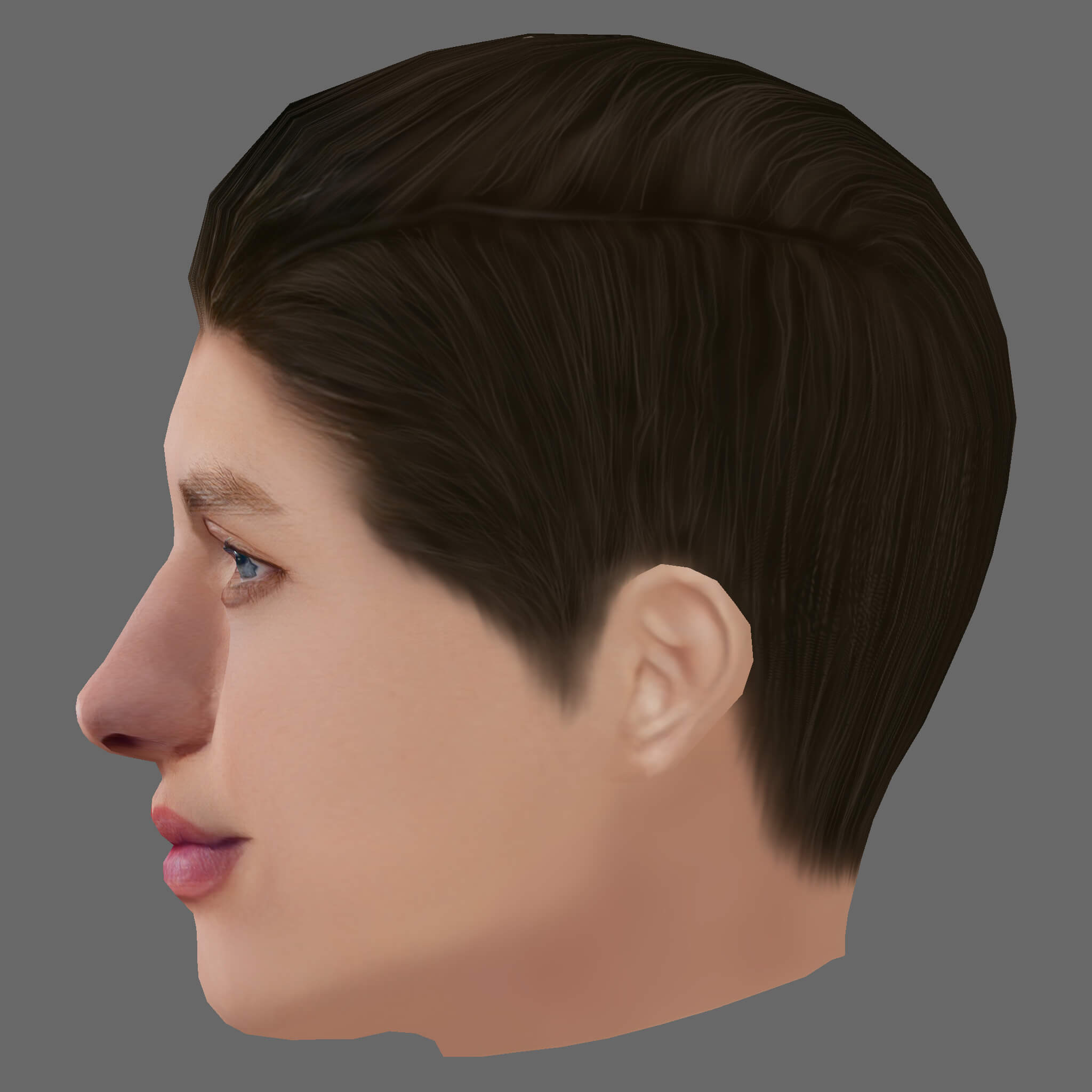 Matt Rife Head - Low Poly Head for Game Low Poly 3D Model by Nammichael