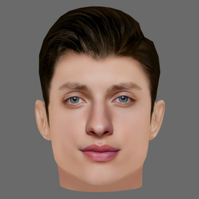 Matt Rife Head - Low Poly Head for Game Low Poly 3D Model by Nammichael