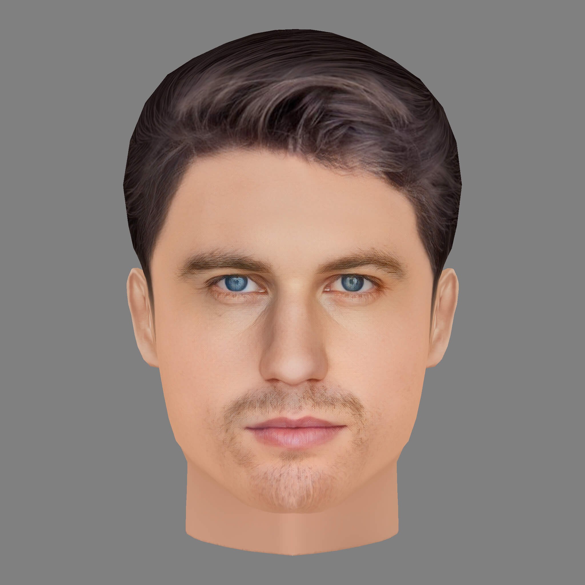 Matthew Luret Head - Low Poly Head for Game 3D Model by Nammichael
