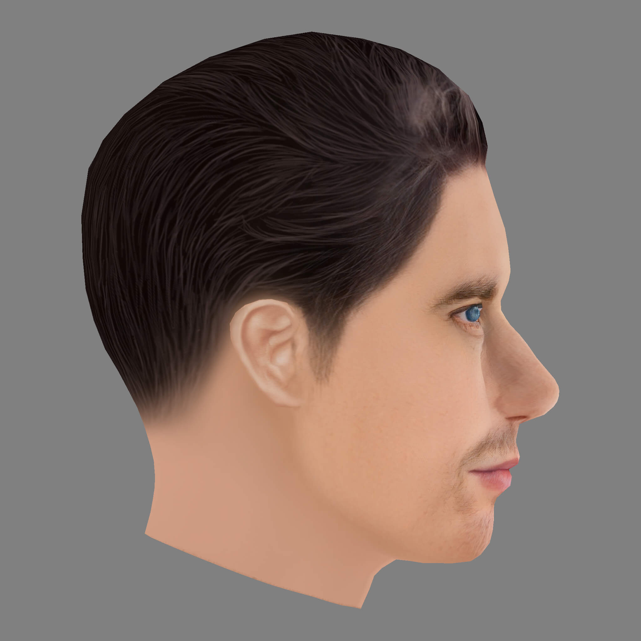 Matthew Luret Head - Low Poly Head for Game 3D Model by Nammichael