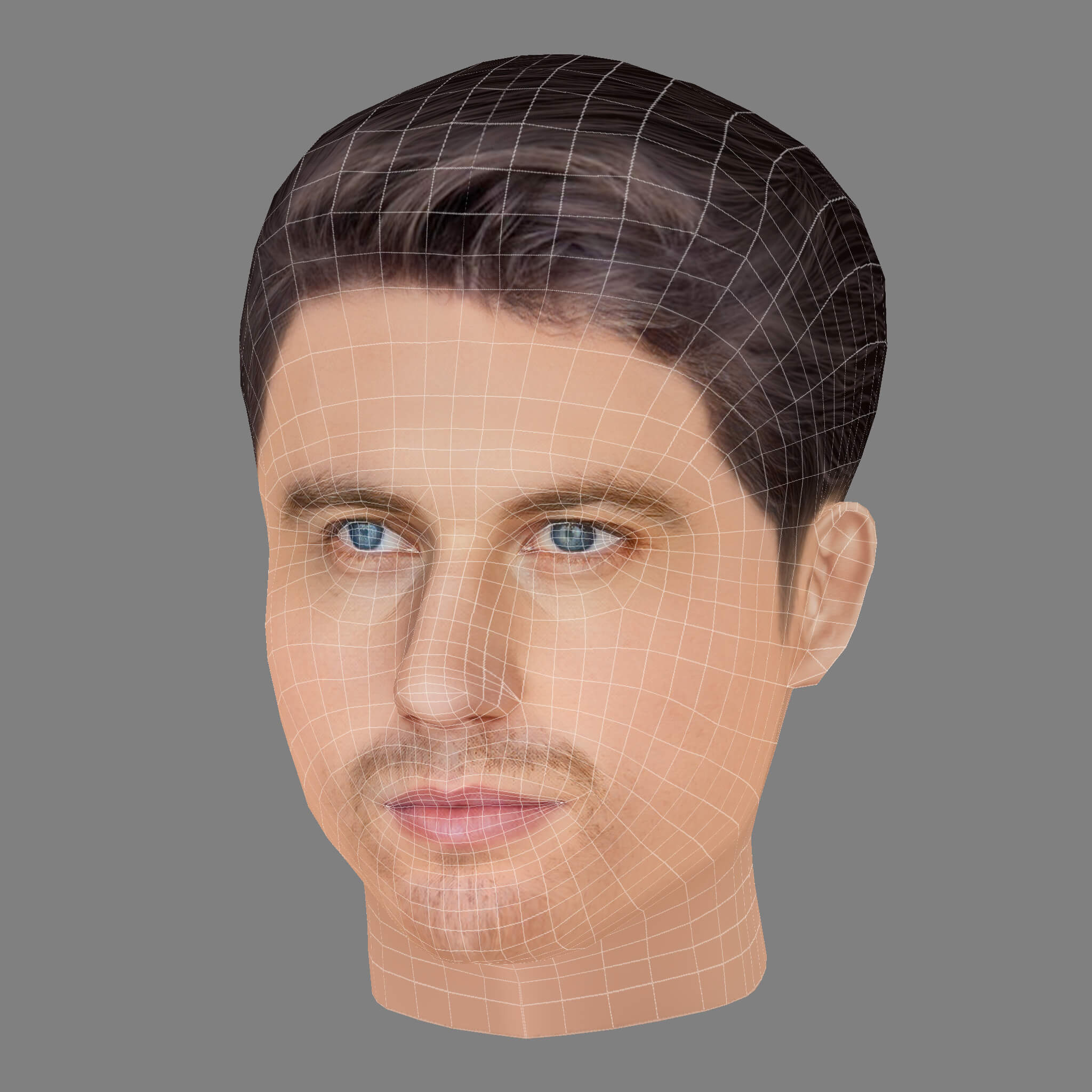 Matthew Luret Head - Low Poly Head for Game 3D Model by Nammichael