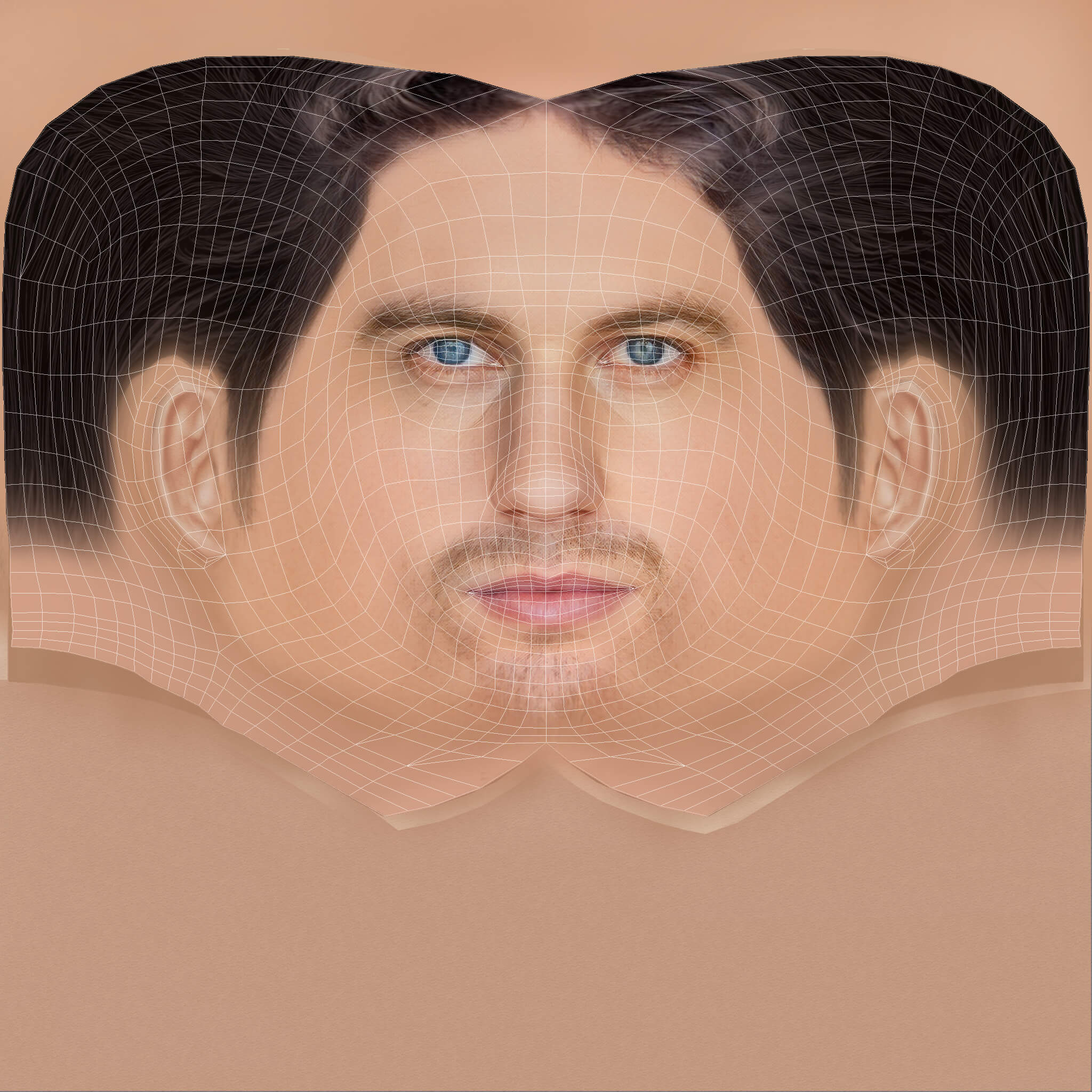 Matthew Luret Head - Low Poly Head for Game 3D Model by Nammichael