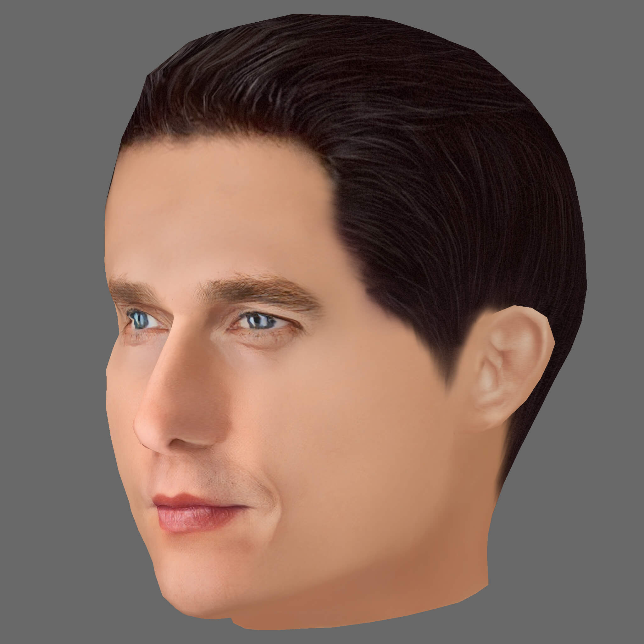 Matthew Mcconaughey Head - Low Poly Head for Game Low Poly 3D Model by ...