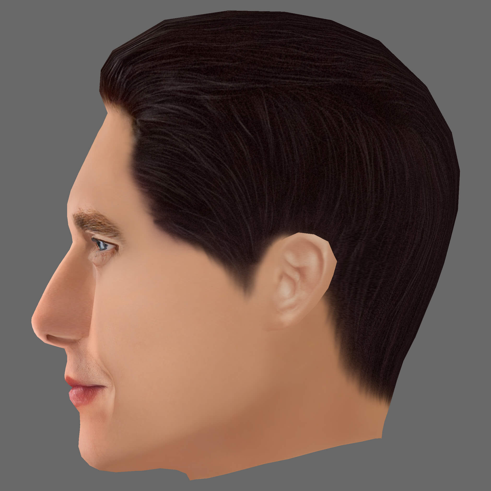 Matthew Mcconaughey Head - Low Poly Head for Game Low Poly 3D Model by ...