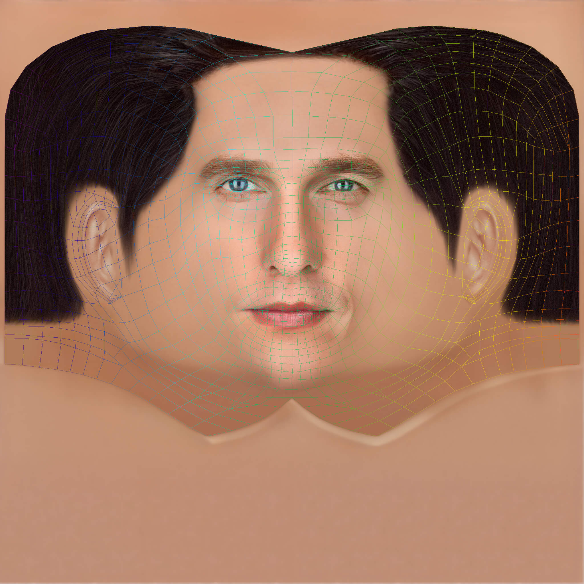 Matthew Mcconaughey Head - Low Poly Head for Game Low Poly 3D Model by ...