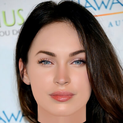 Megan Fox Head - No Hair - Low Poly Head for Game 3D Model by Nammichael