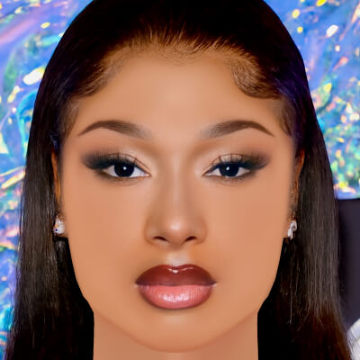 Megan Thee Stallion Head No Hair Low Poly Head for Game - 3D Model by ...