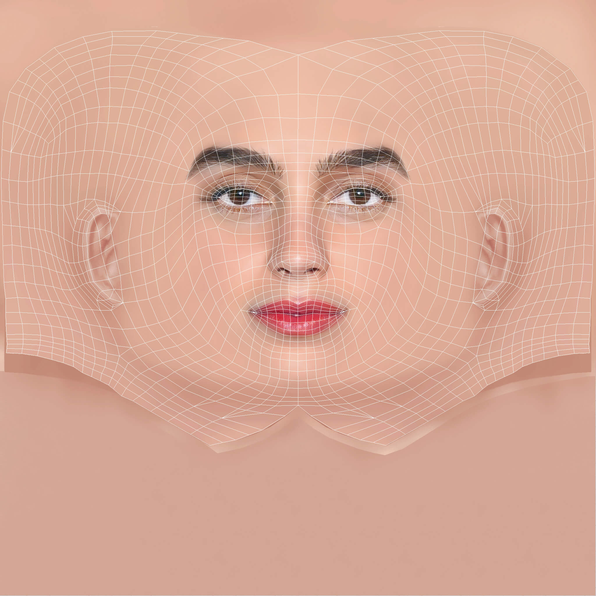 Melissa Barrera Head - No Hair - Low Poly Head for Game 3D Model by ...