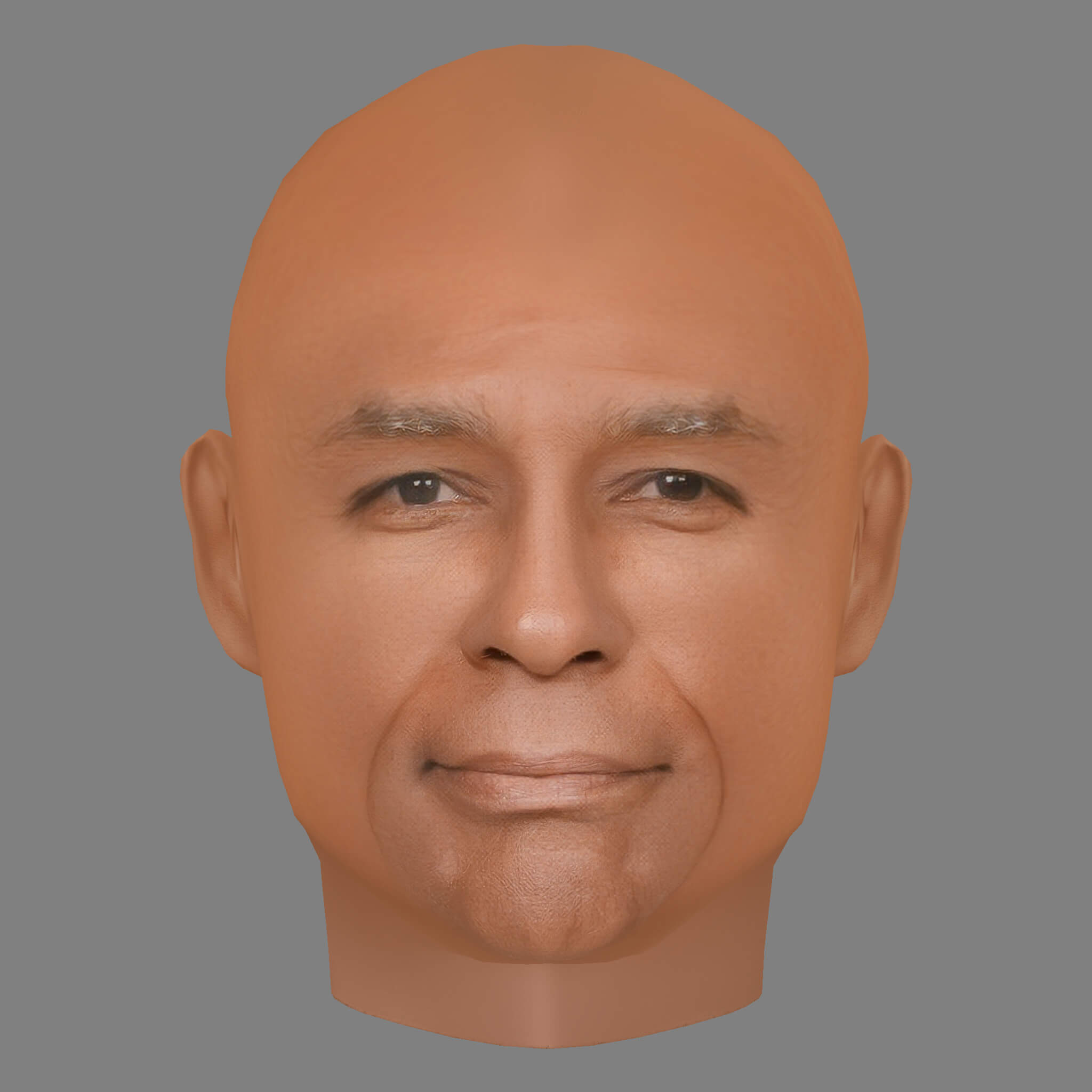 Michael Dorn Head - Low Poly Head for Game 3D Model by Nammichael