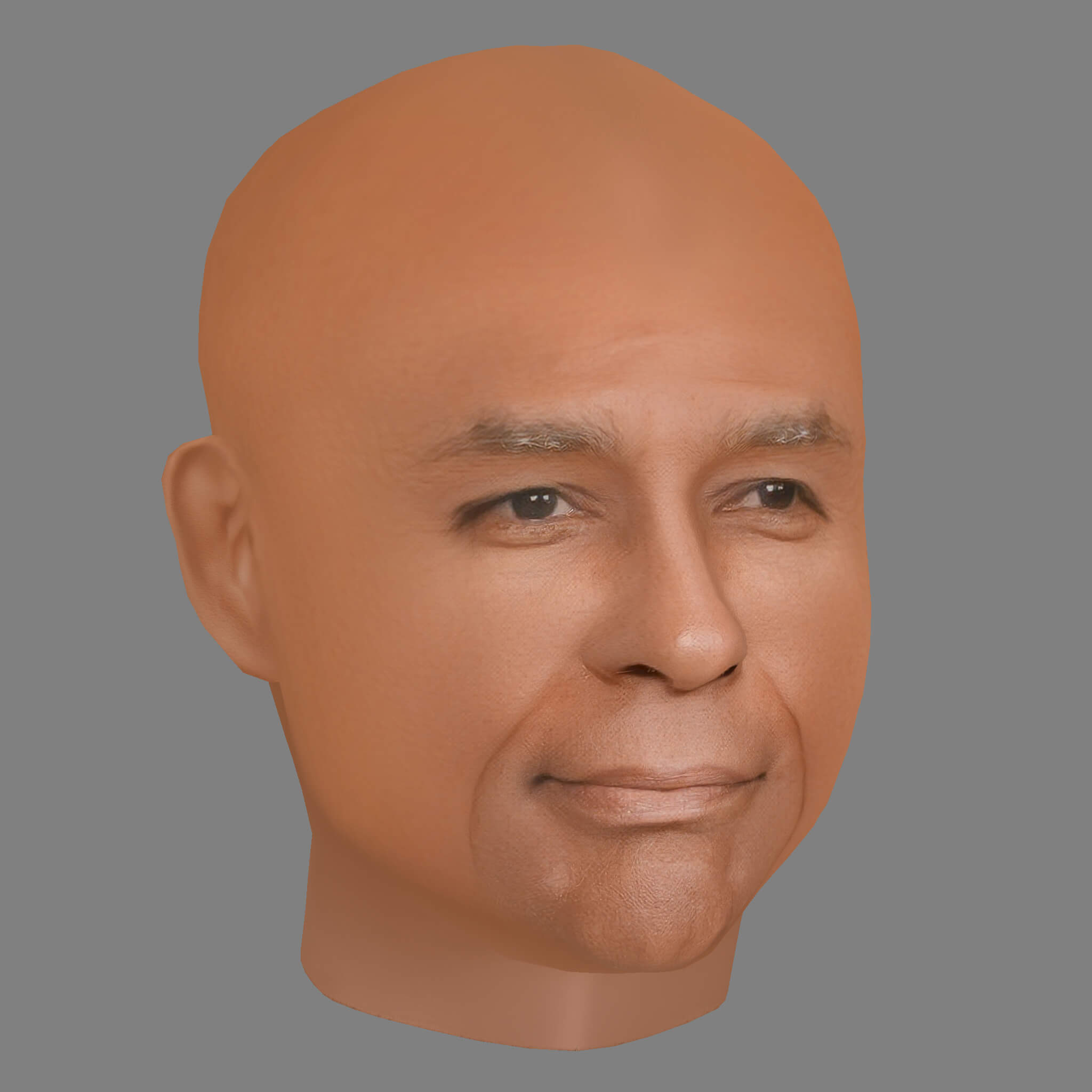 Michael Dorn Head - Low Poly Head for Game 3D Model by Nammichael
