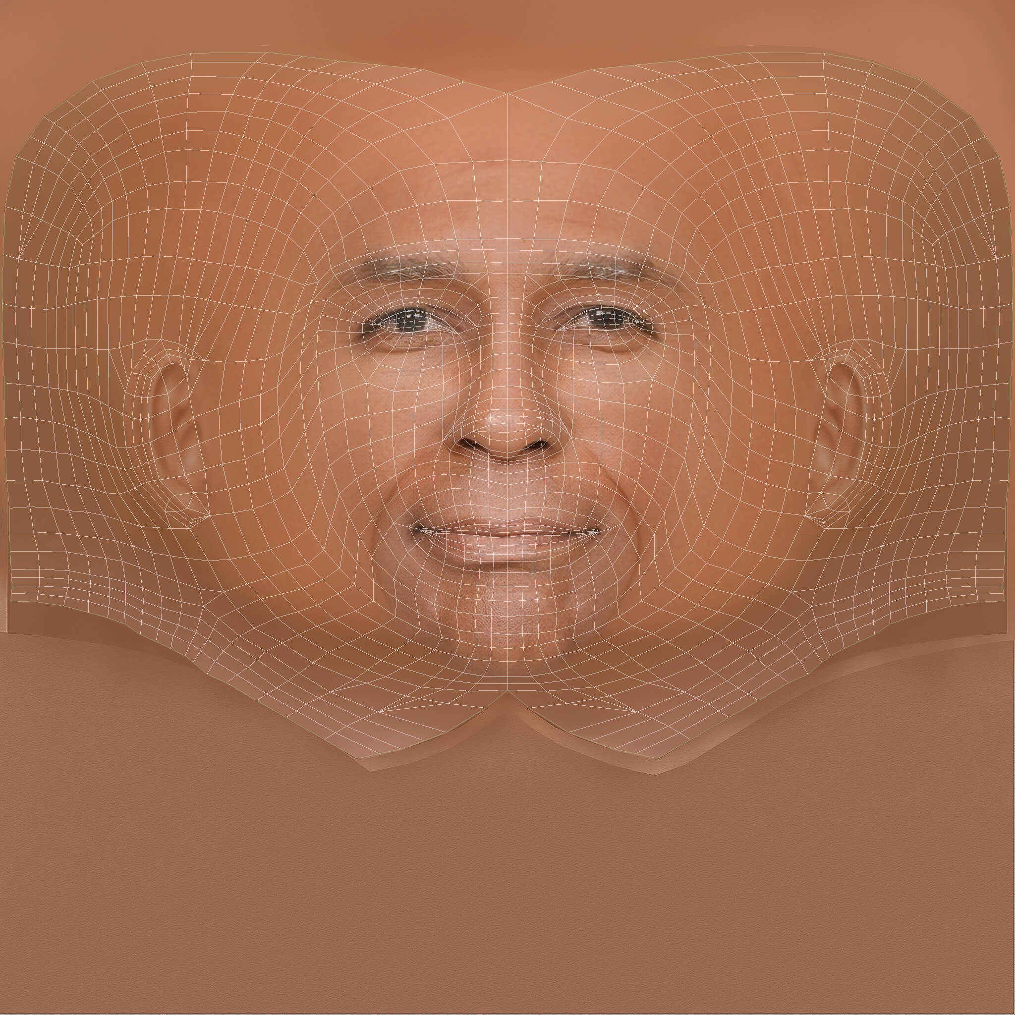 Michael Dorn Head - Low Poly Head for Game 3D Model by Nammichael