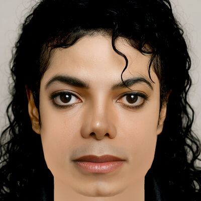 Michael Jackson Head - Low Poly Head for Game 3D Model by Nammichael