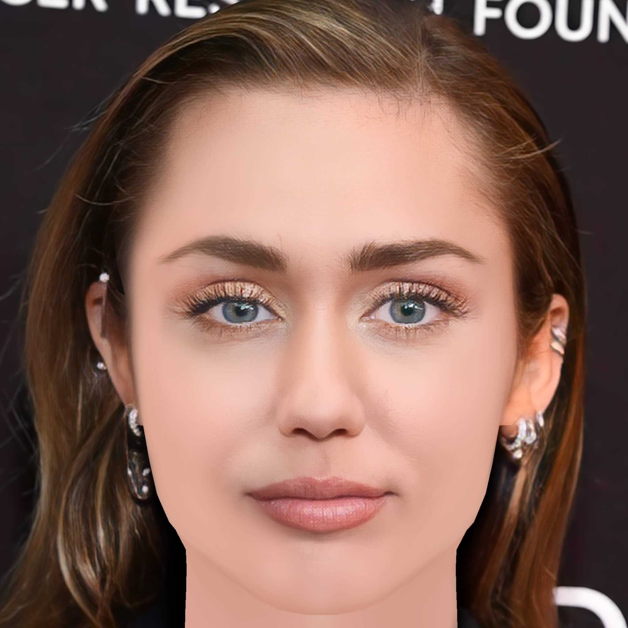 Miley Cyrus Head - No Hair - Low Poly Head for Game 3D Model by Nammichael