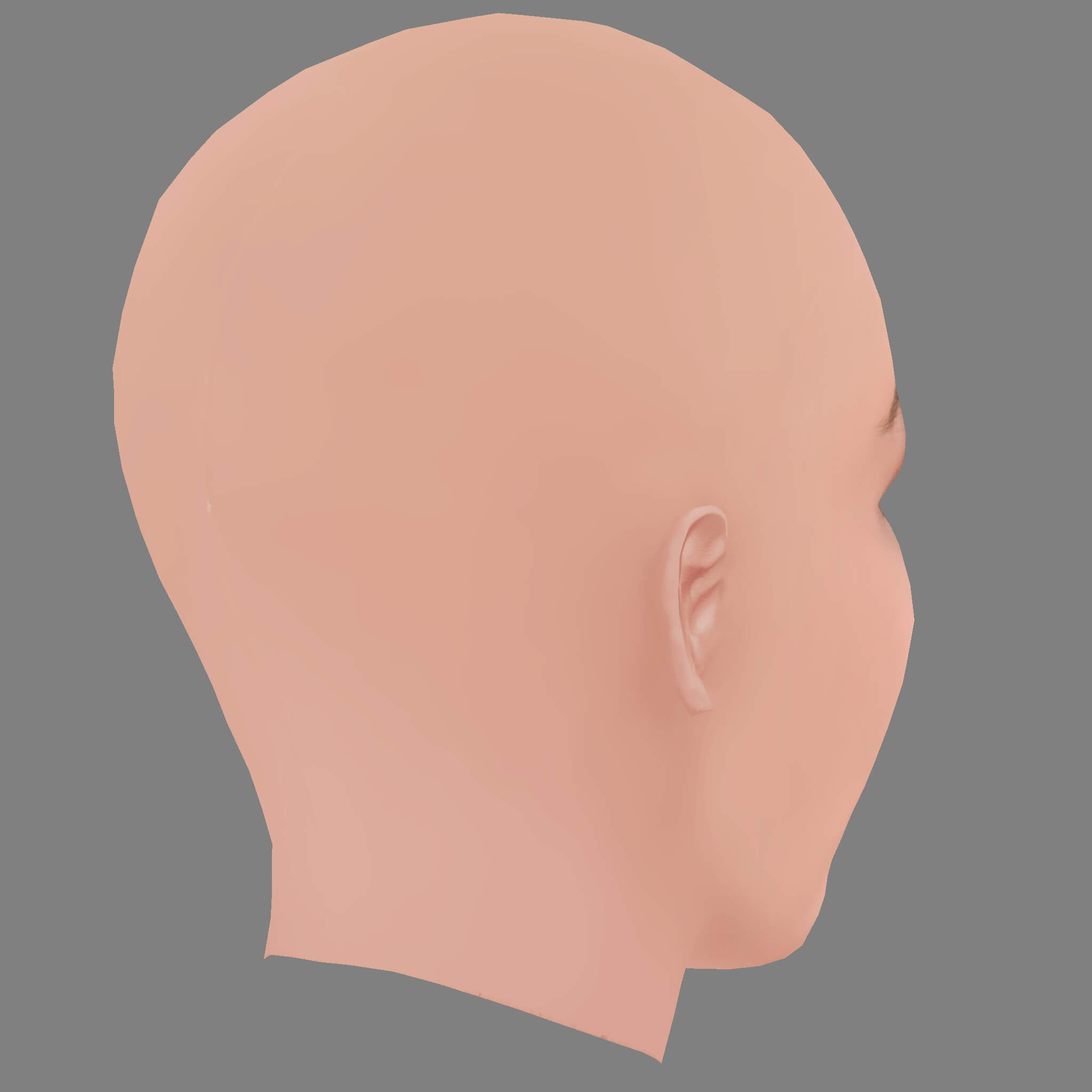 Miley Cyrus Head - Low Poly Head for Game - No Hair 3D Model by Nammichael