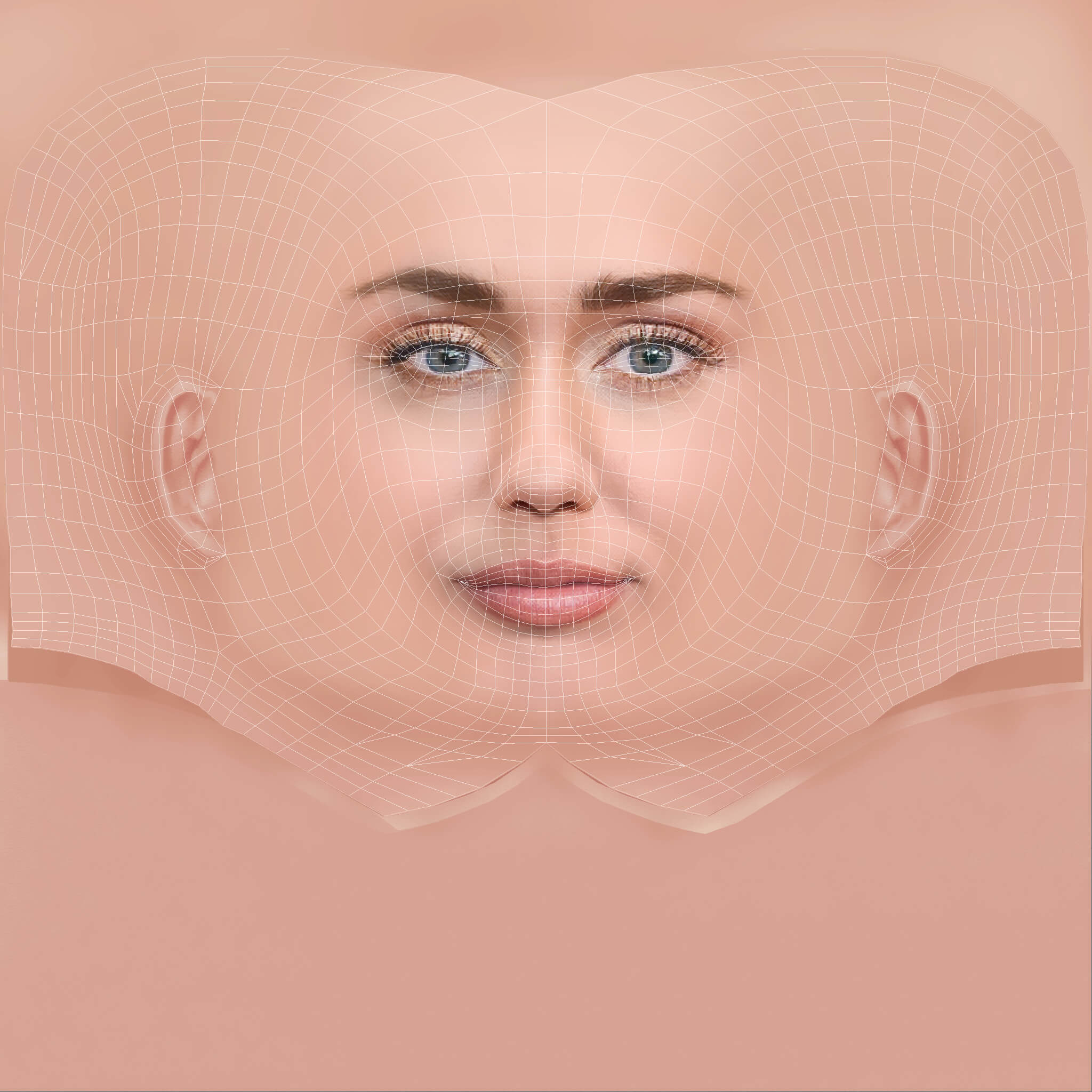 Miley Cyrus Head - No Hair - Low Poly Head for Game 3D Model by Nammichael