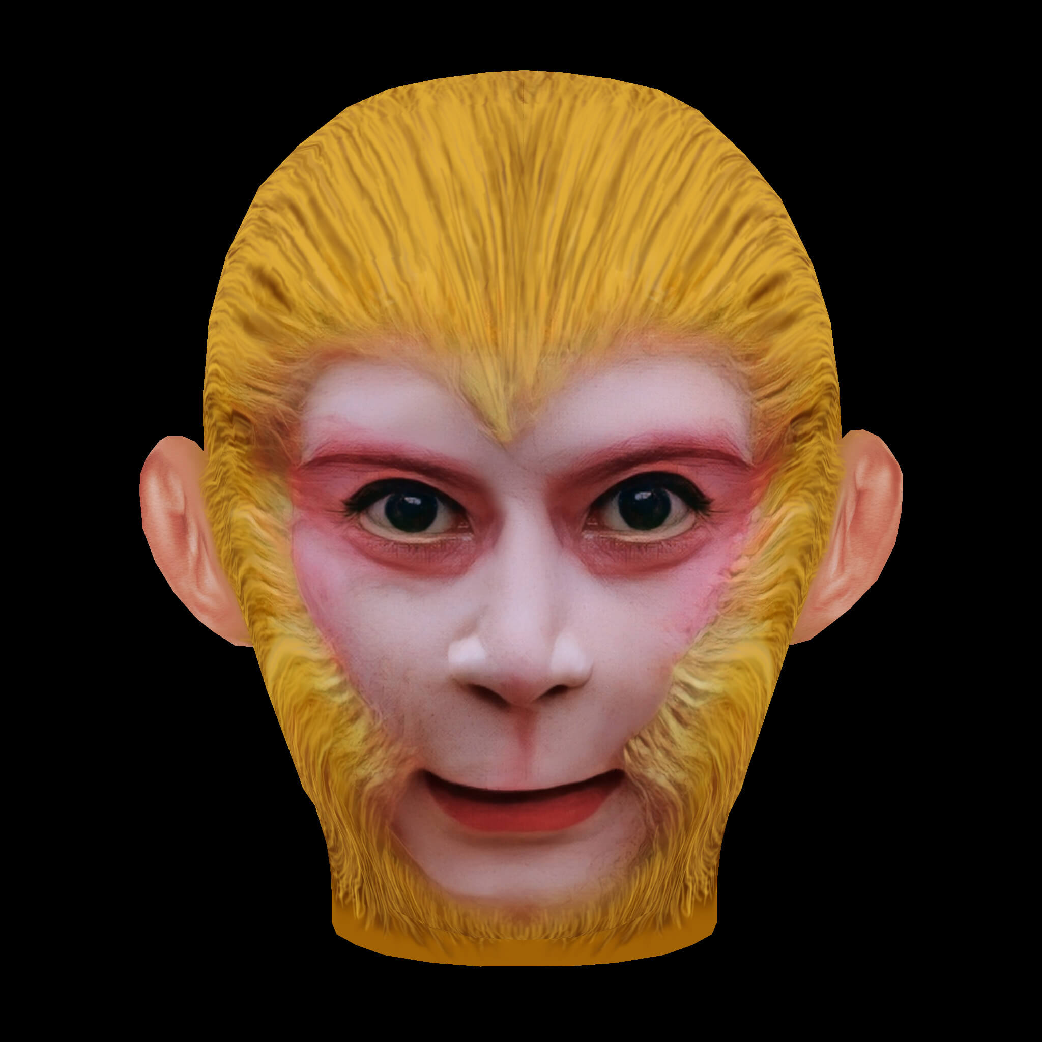 Monkey King - Sun Wukong Head - Low Poly Head for Game 3D Model by ...