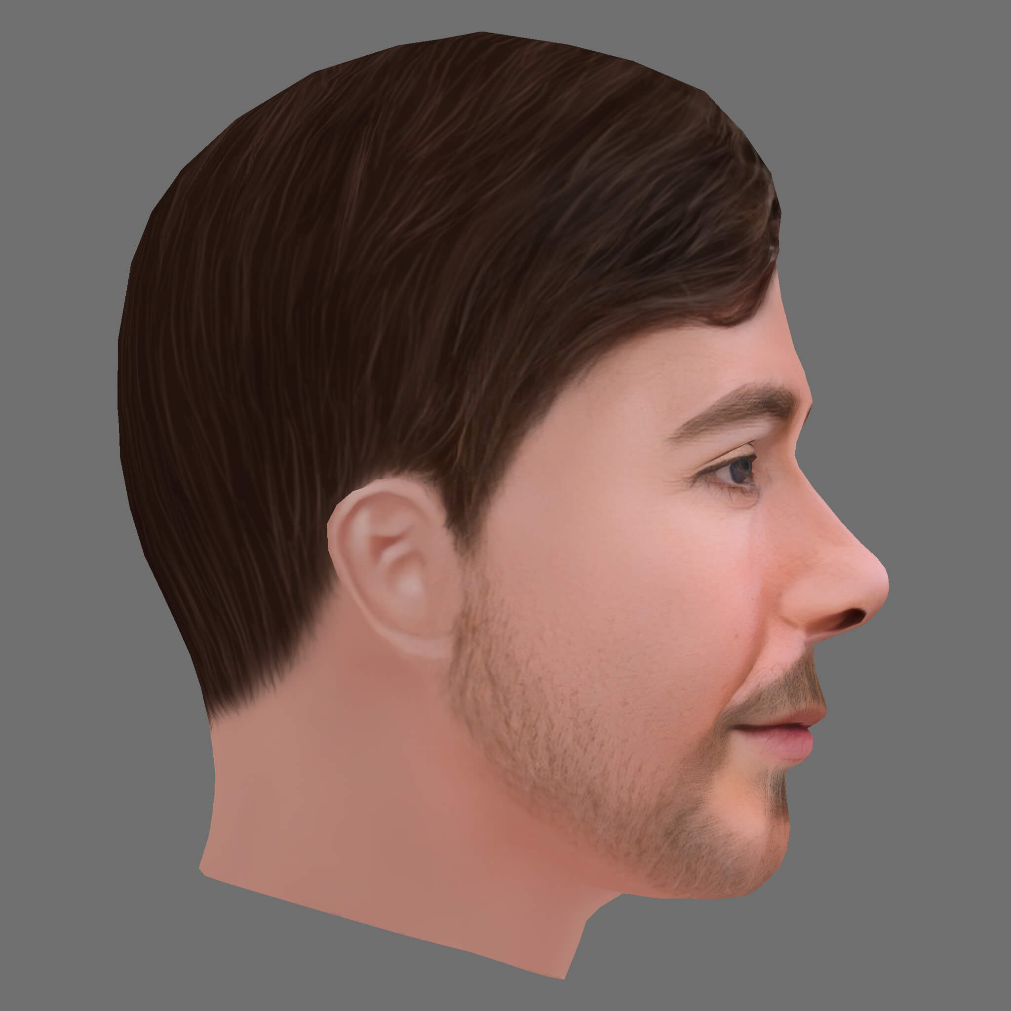 Mrbeast - Jimmy- Donaldson Head - Low Poly Head for Game 3D Model by ...