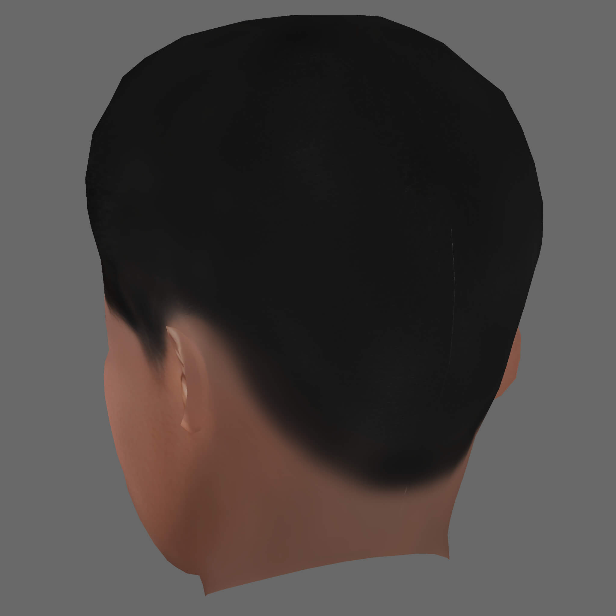 Muhammad Ali Head - Low Poly Head for Game Low Poly 3D Model by Nammichael