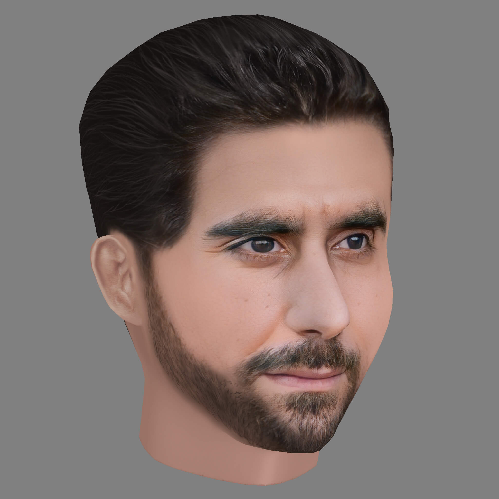 Murat Seven Head - Low Poly Head for Game 3D Model by Nammichael