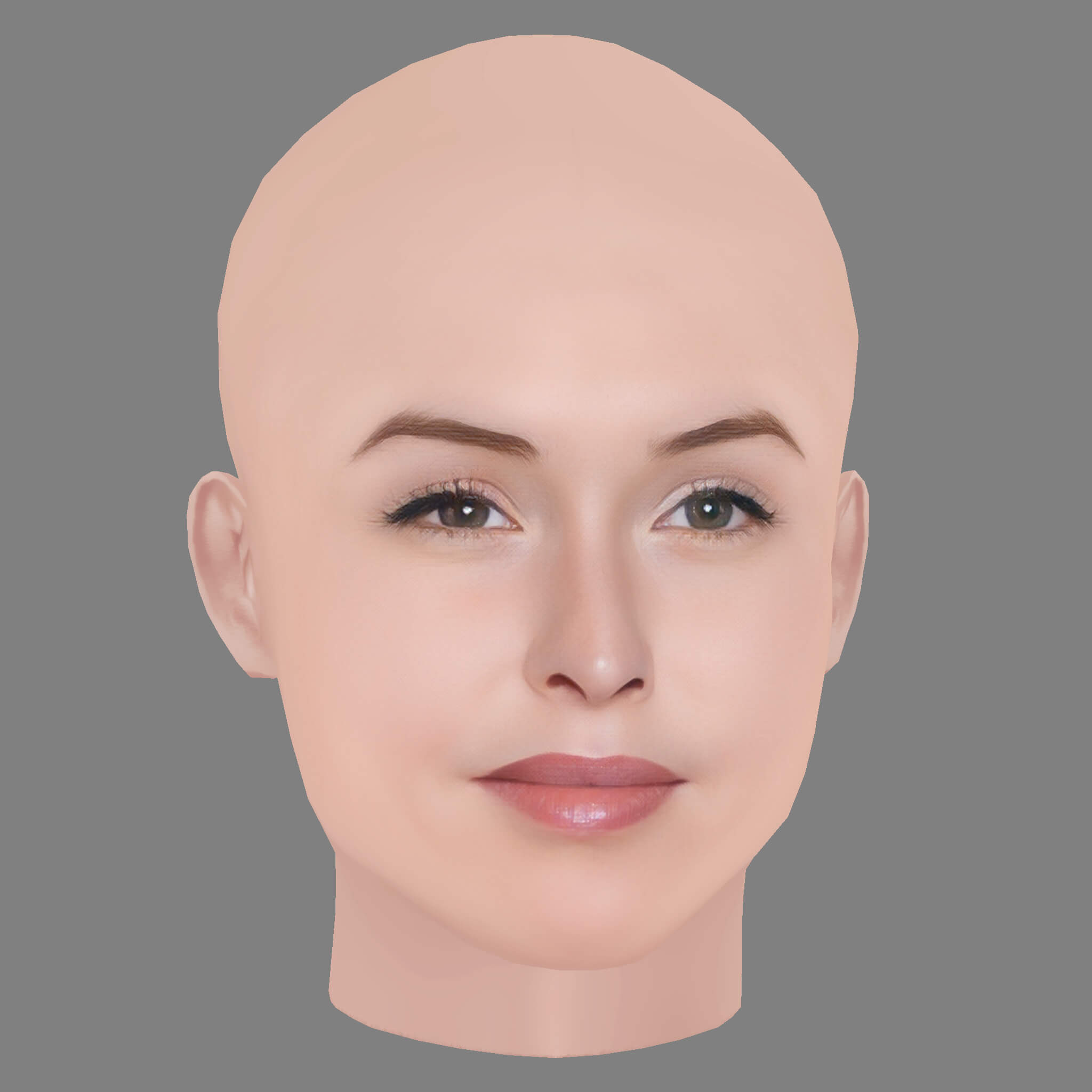 Natalie Krill Head - No Hair - Low Poly Head for Game 3D Model by ...