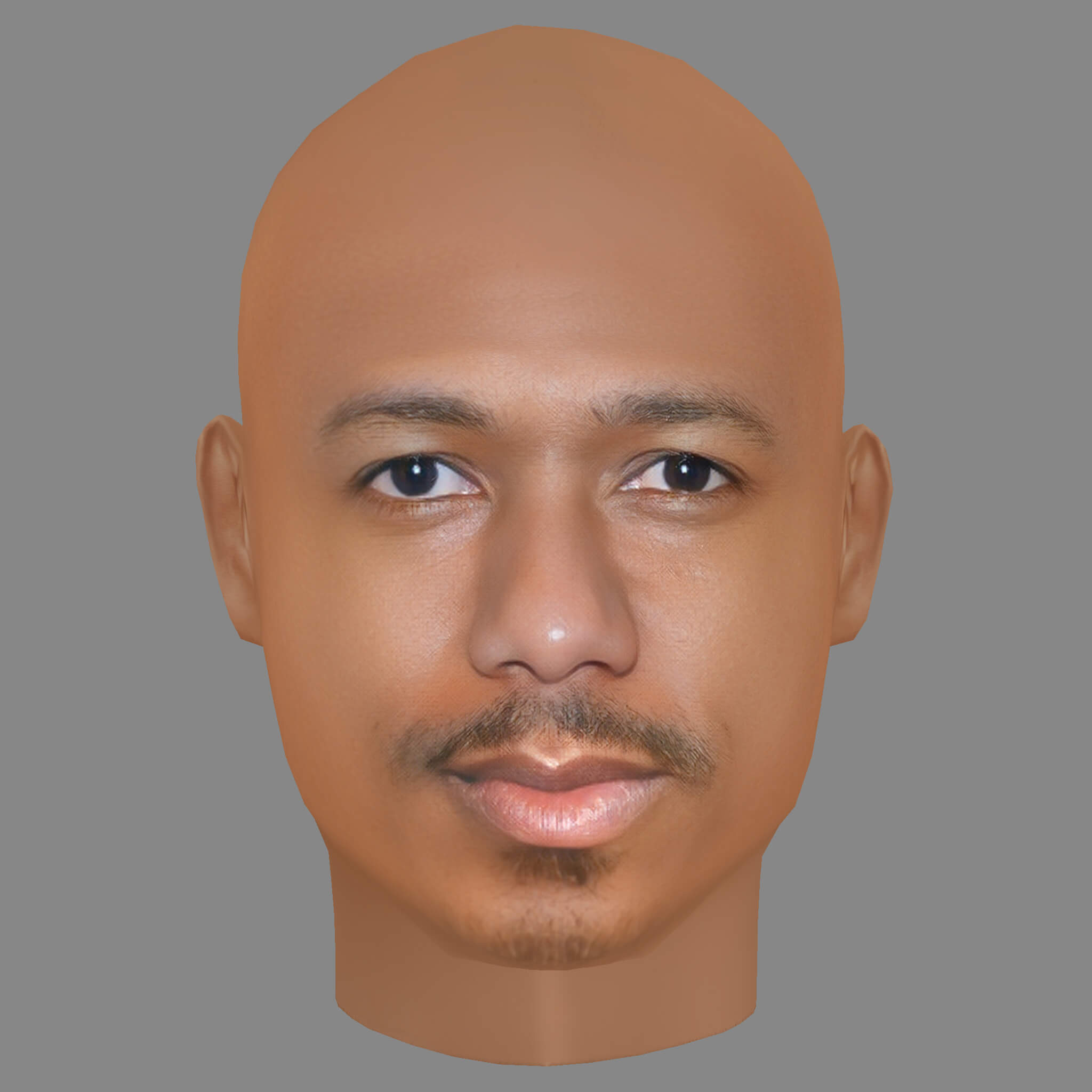 Nick Cannon Head - Low Poly Head for Game 3D Model by Nammichael