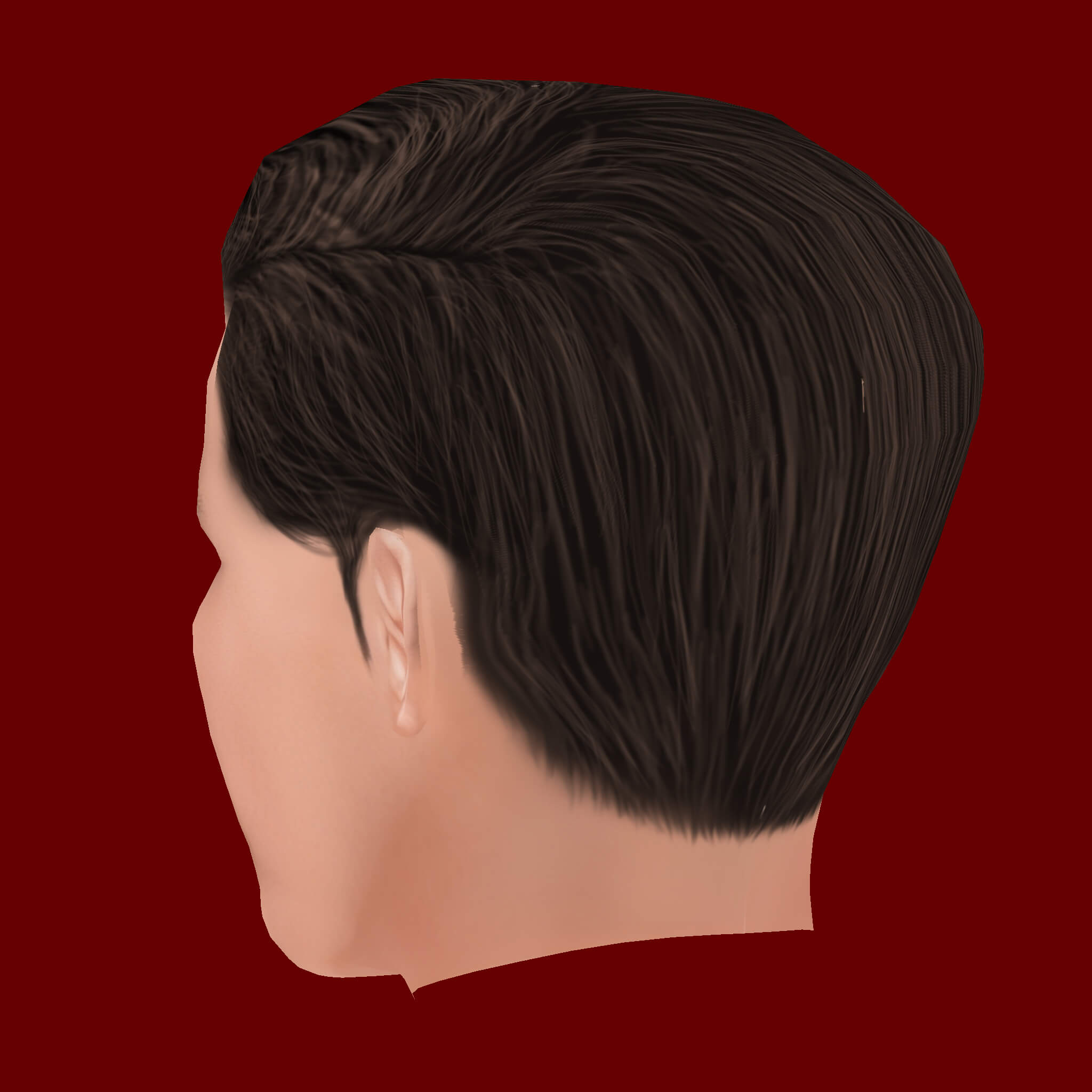 Nick Robinson Head - Low Poly Head for Game Low Poly 3D Model by Nammichael