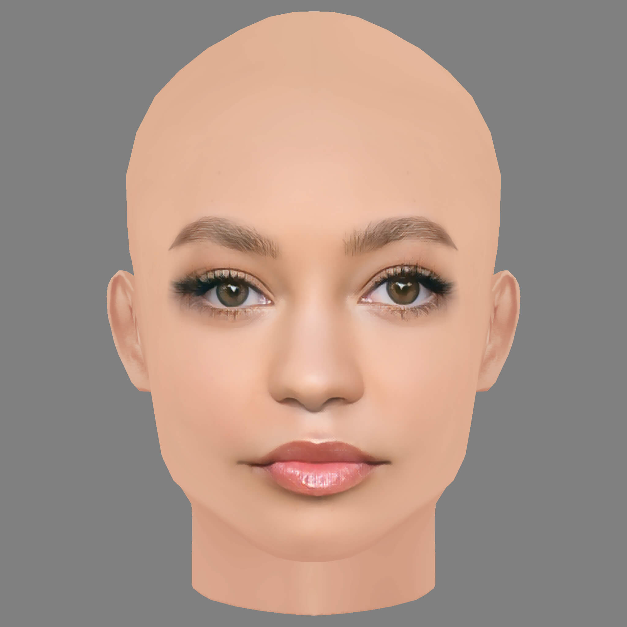 Nico Parker Head - No Hair - Low Poly Head for Game 3D Model by Nammichael