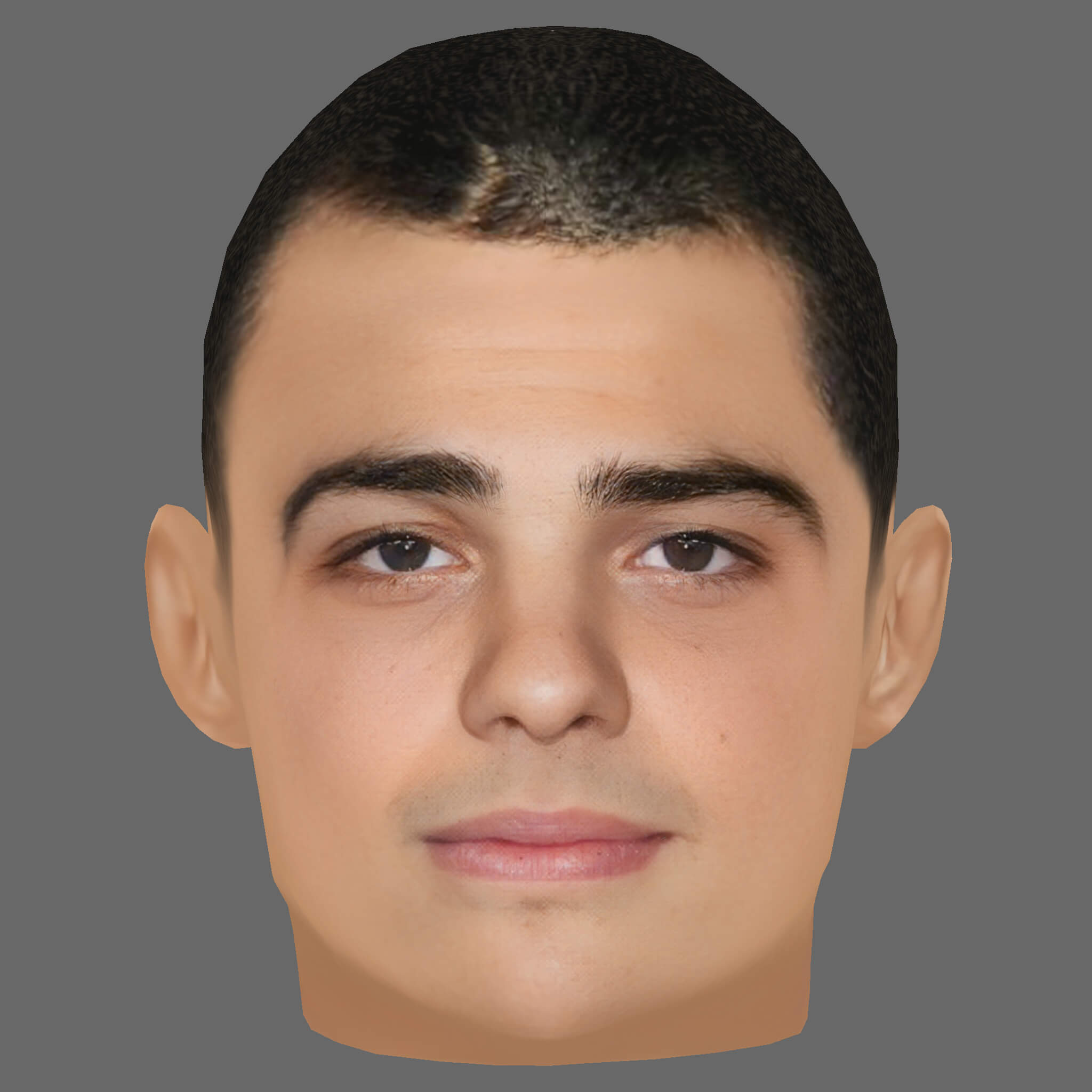 Noah Centineo Head - Low Poly Head for Game Low Poly 3D Model by Nammichael
