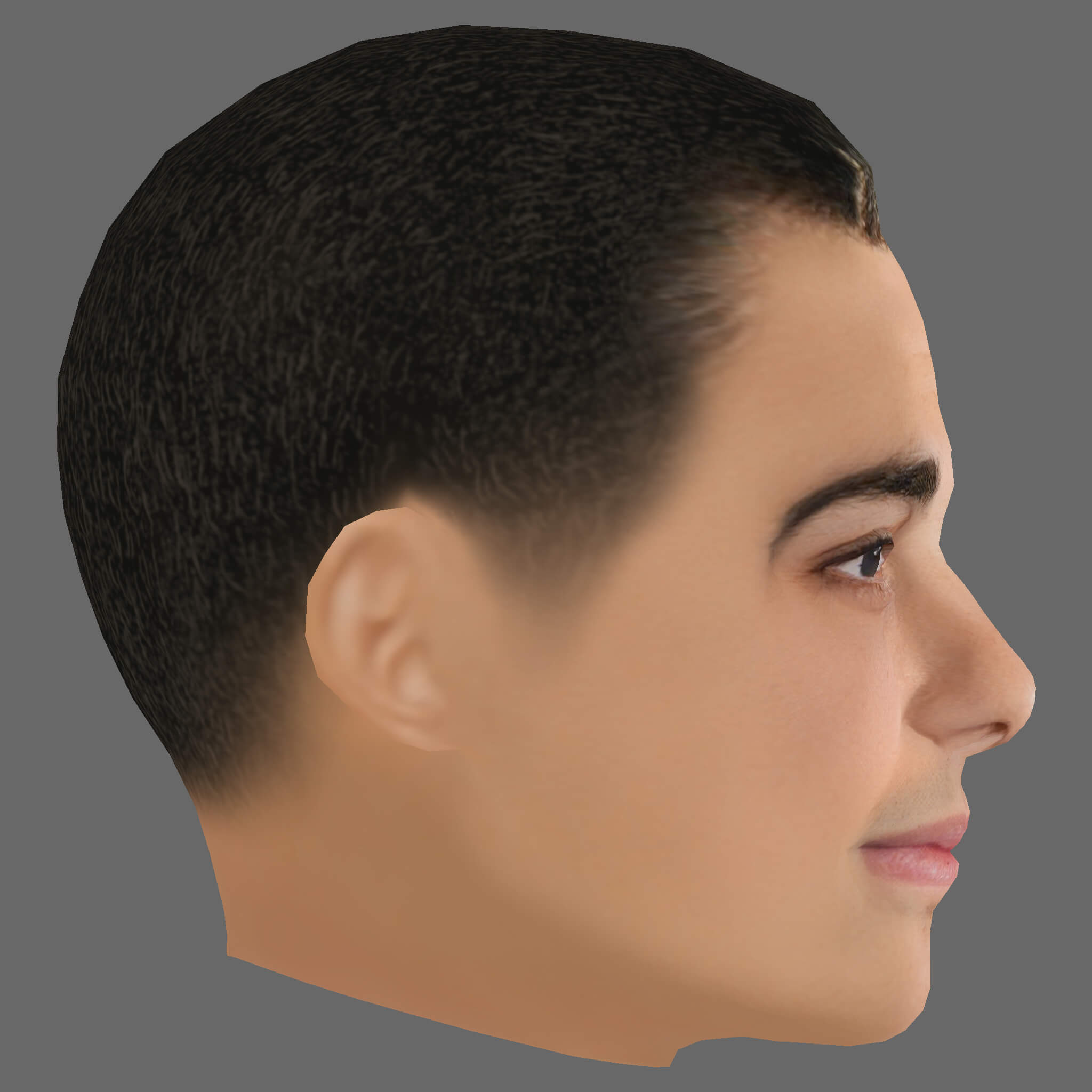 Noah Centineo Head - Low Poly Head for Game Low Poly 3D Model by Nammichael