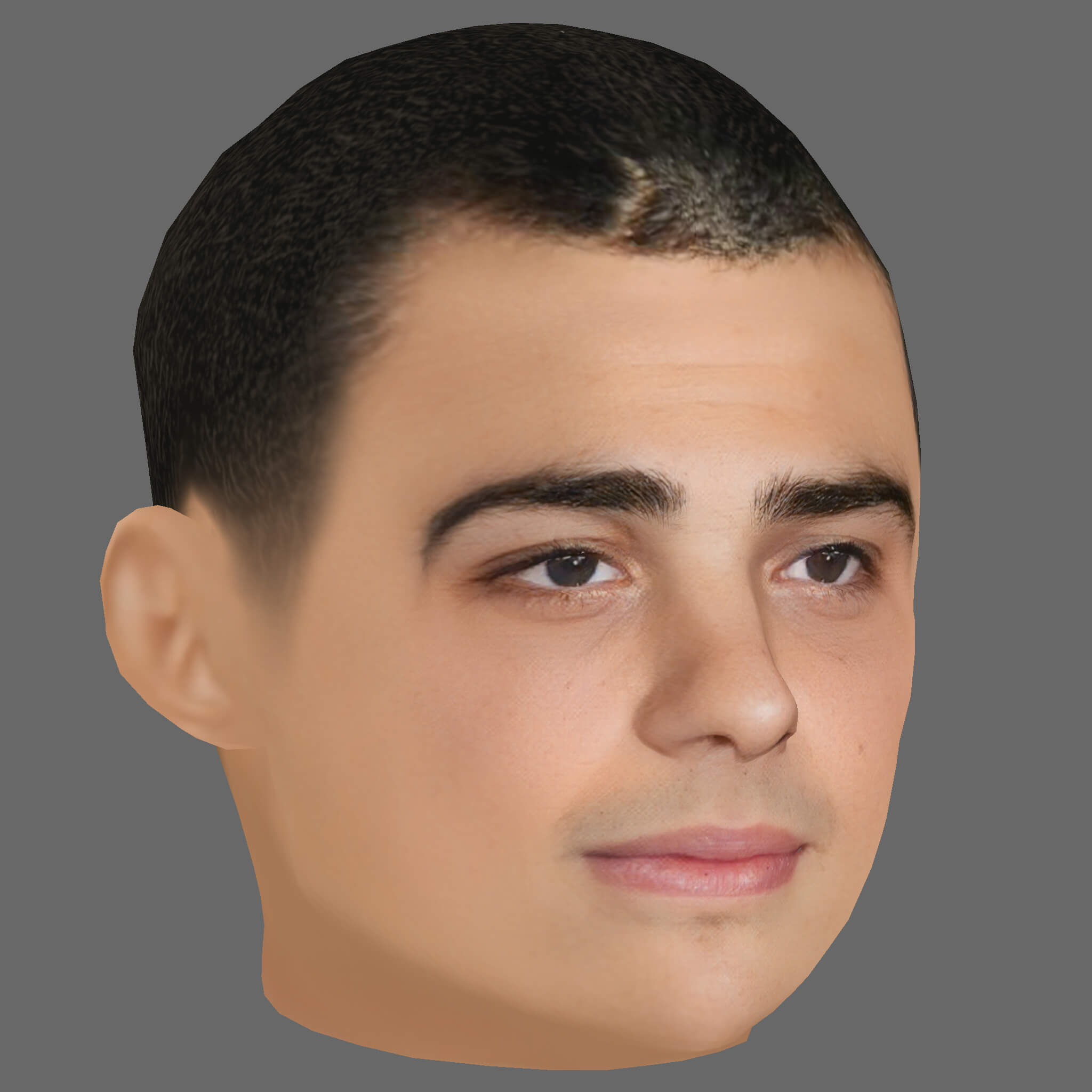 Noah Centineo Head - Low Poly Head for Game Low Poly 3D Model by Nammichael