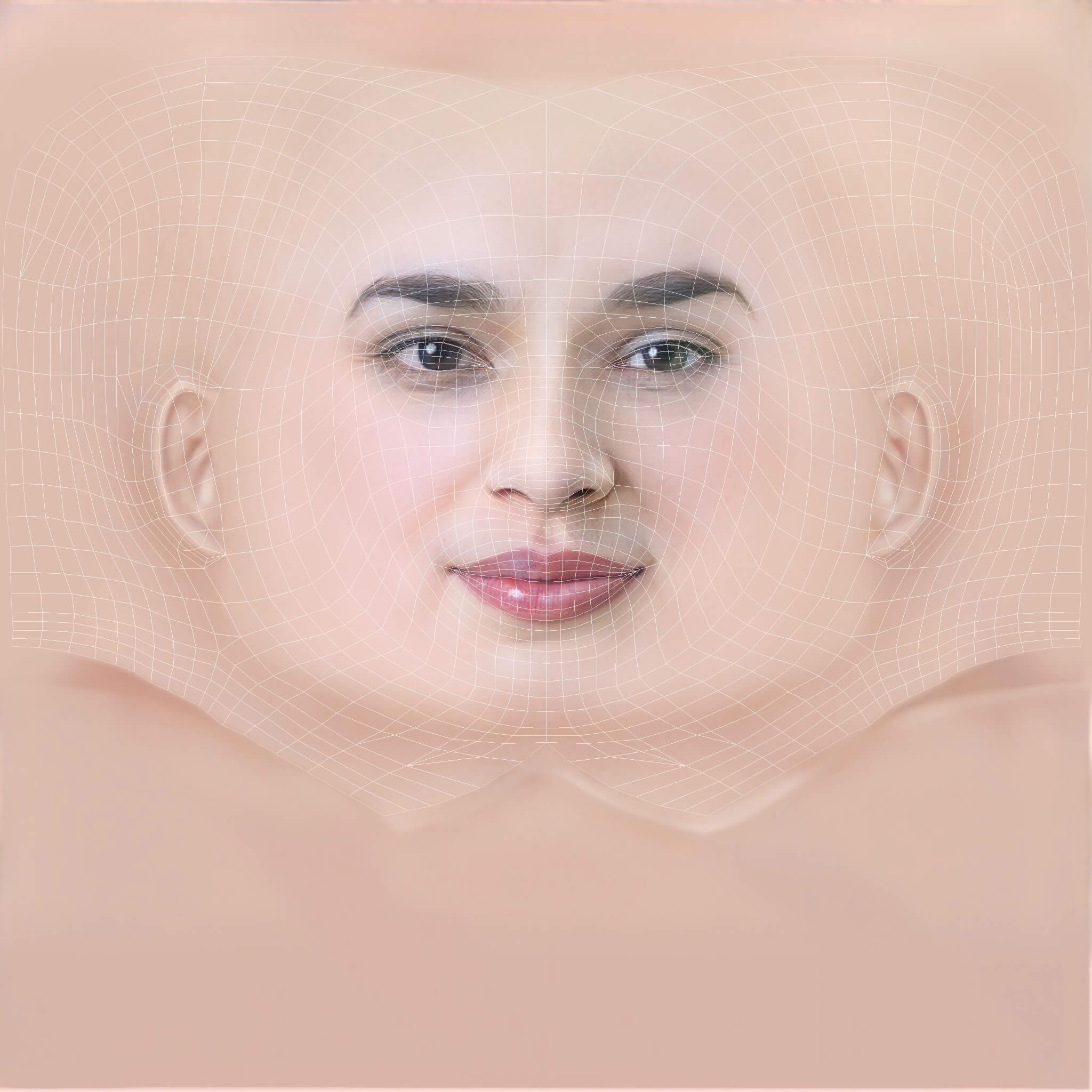 Norah Jones Head - No Hair - Low Poly Head for Game 3D Model by Nammichael