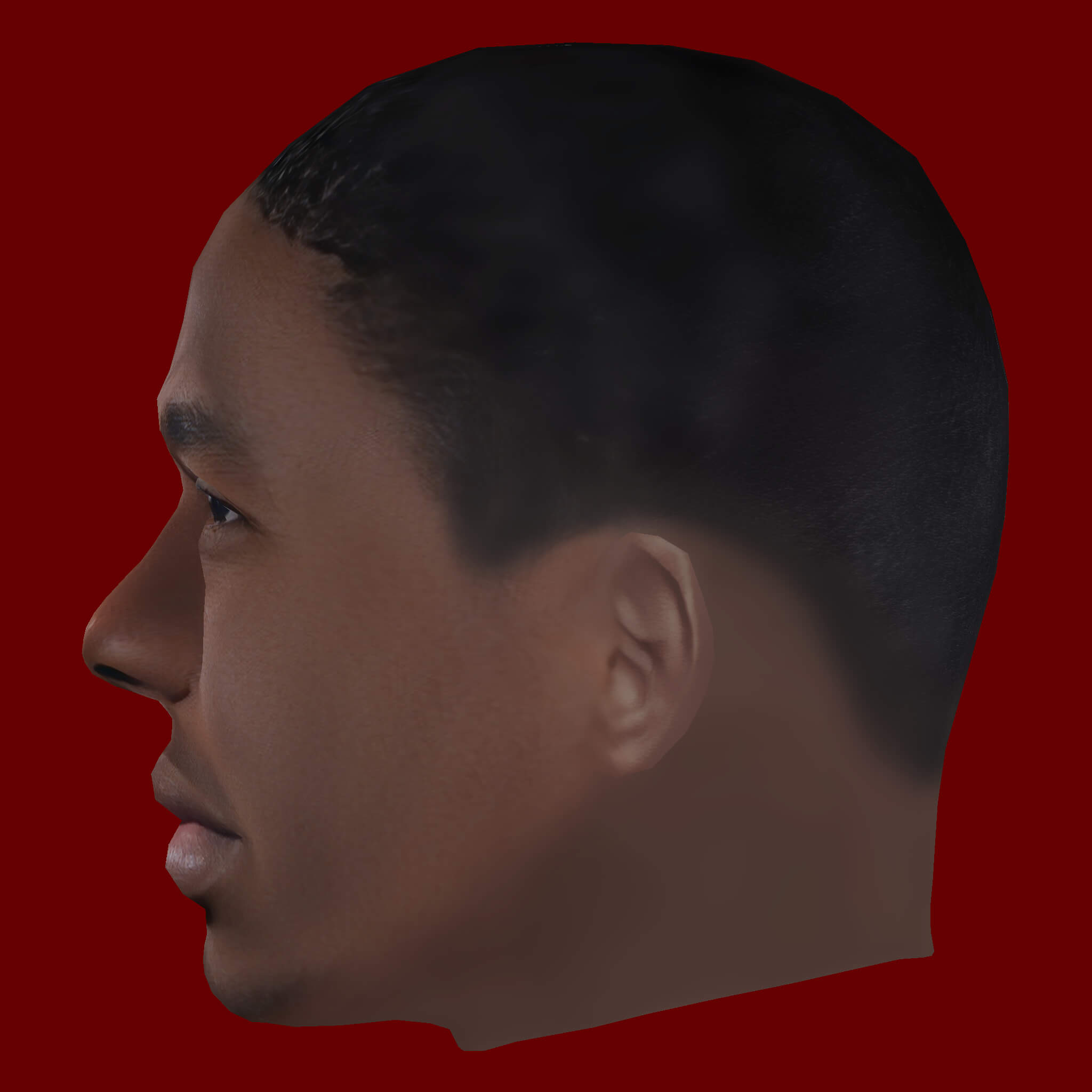 Paul Pogba Head - Low Poly Head for Game 3D Model by Nammichael