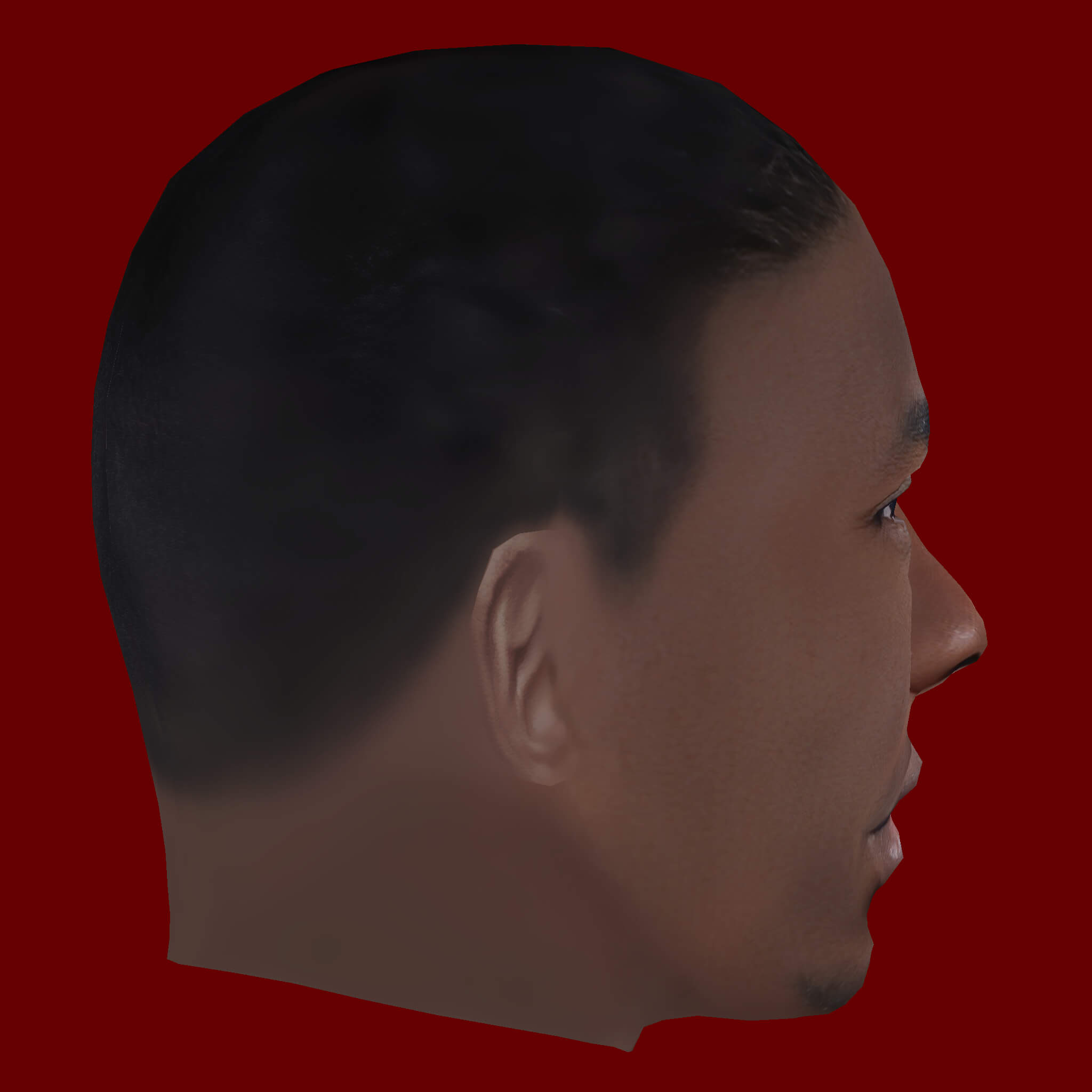 Paul Pogba Head - Low Poly Head for Game 3D Model by Nammichael