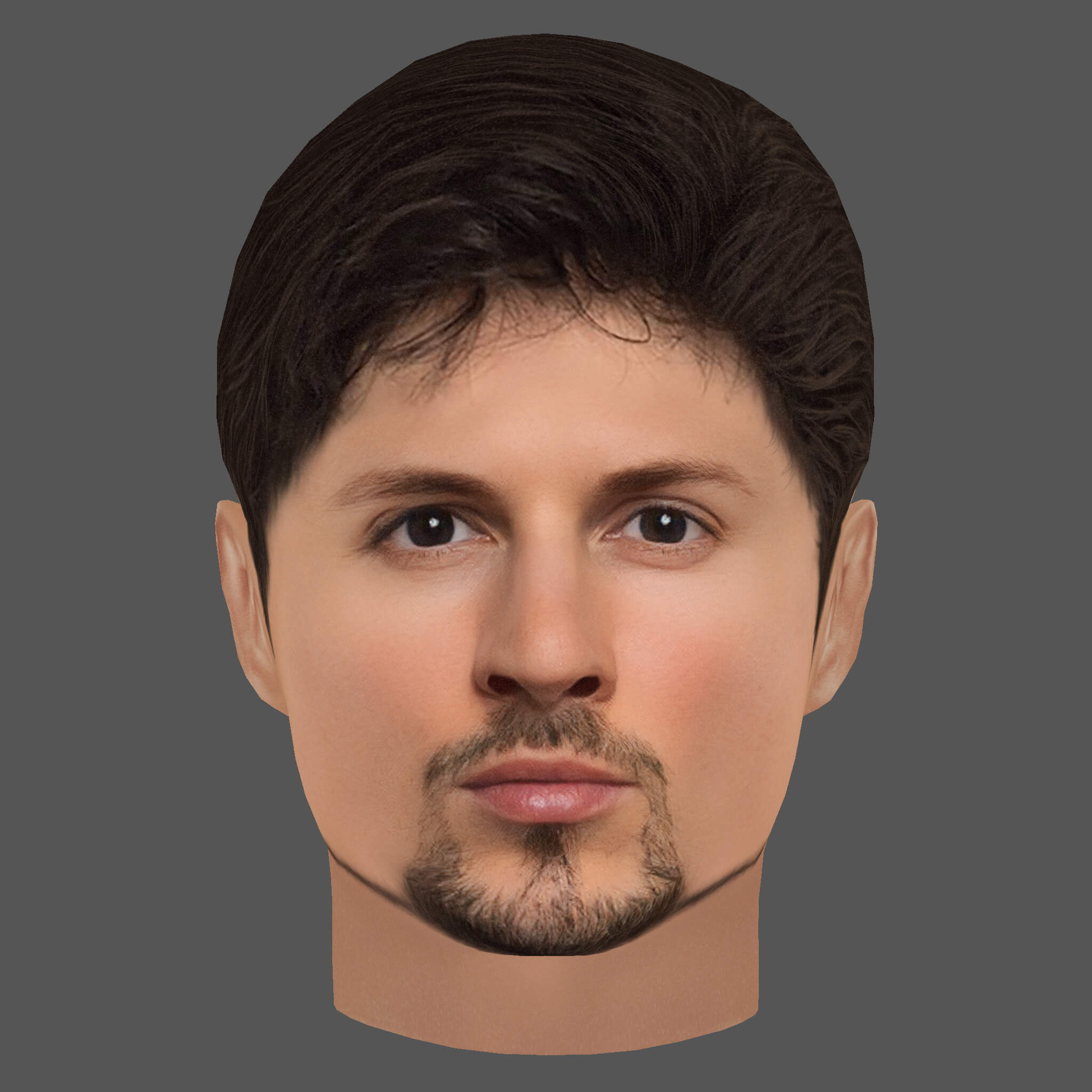 Pavel Durov Head - Low Poly Head for Game 3D Model by Nammichael