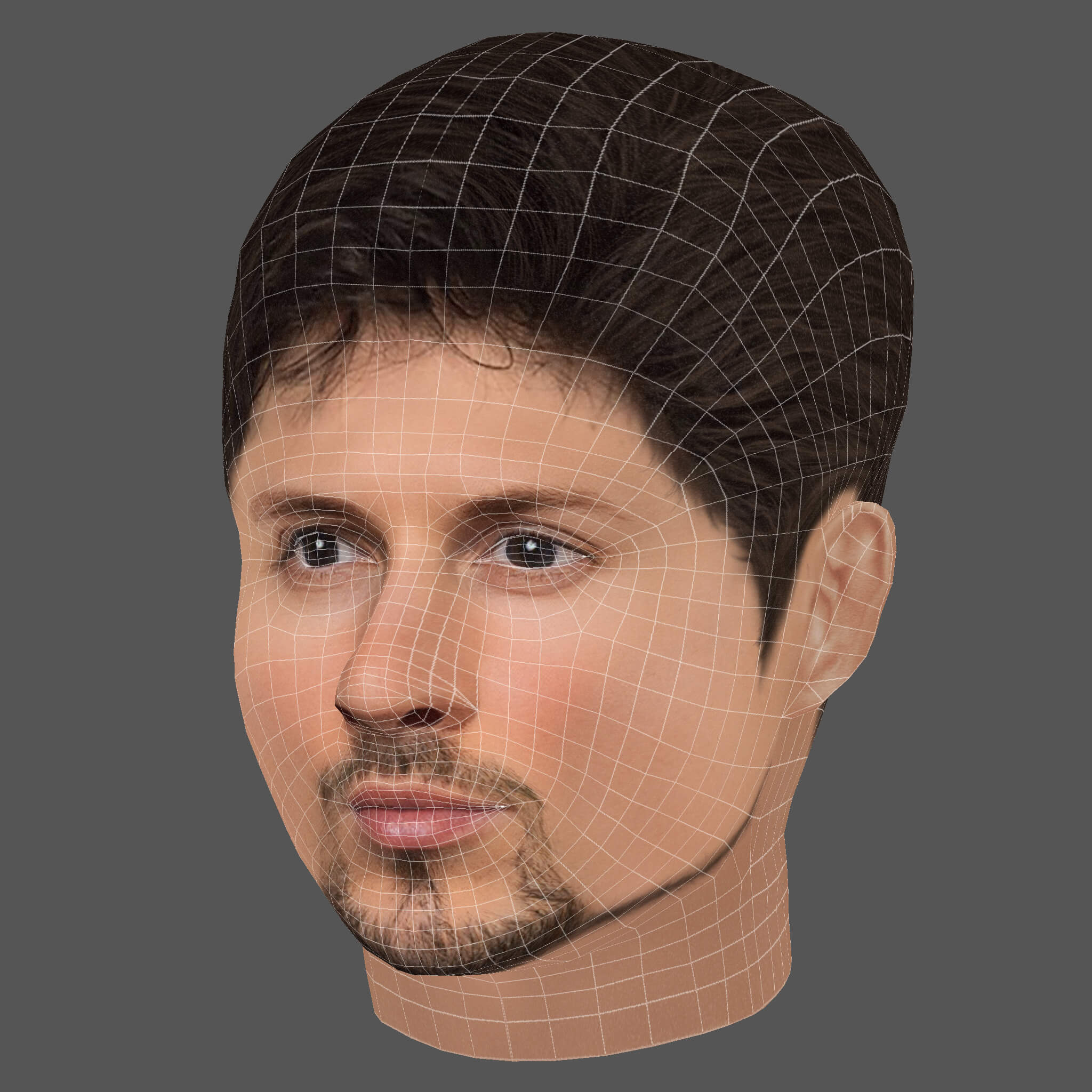 Pavel Durov Head - Low Poly Head for Game 3D Model by Nammichael