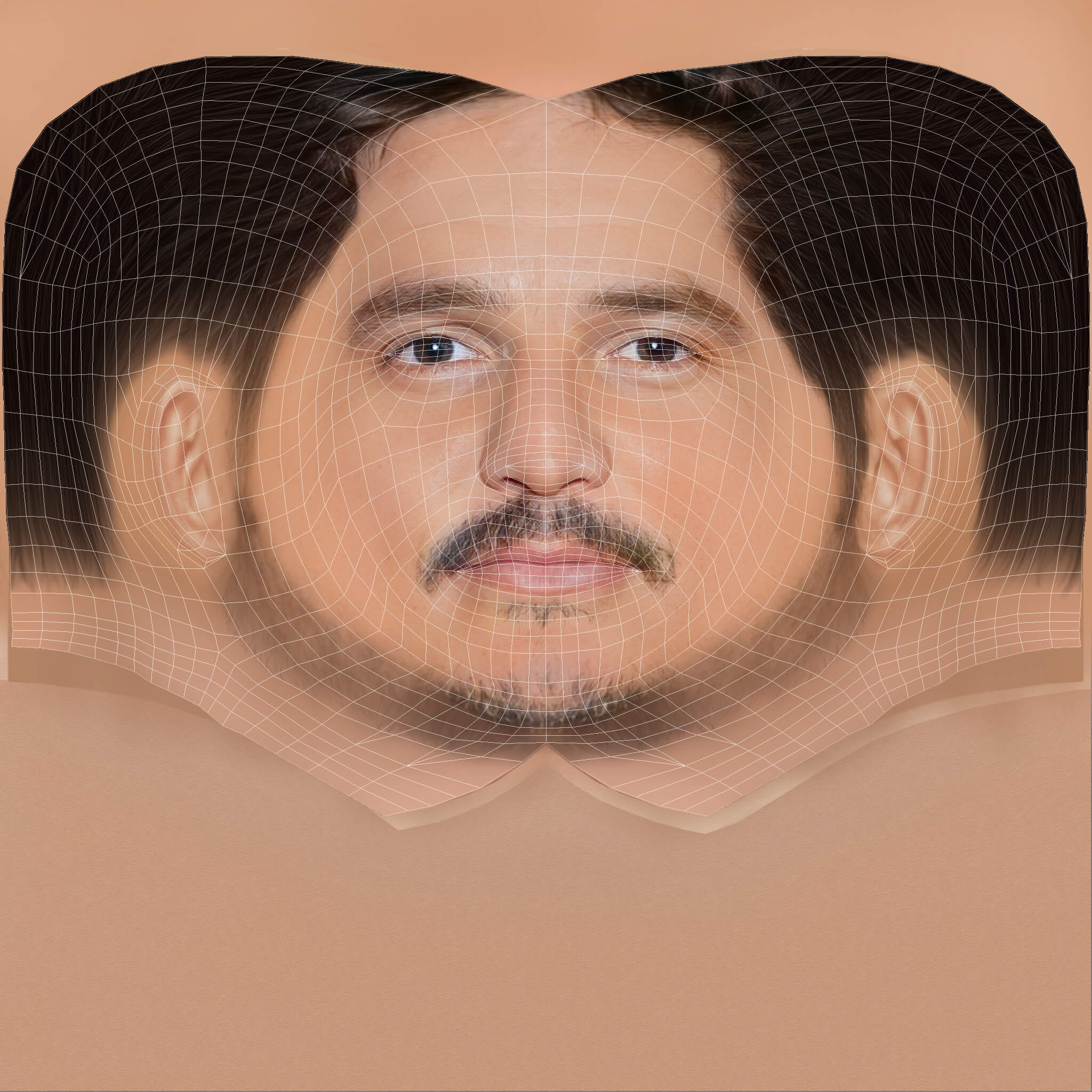 Pedro Pascal Head - Low Poly Head for Game 3D Model by Nammichael