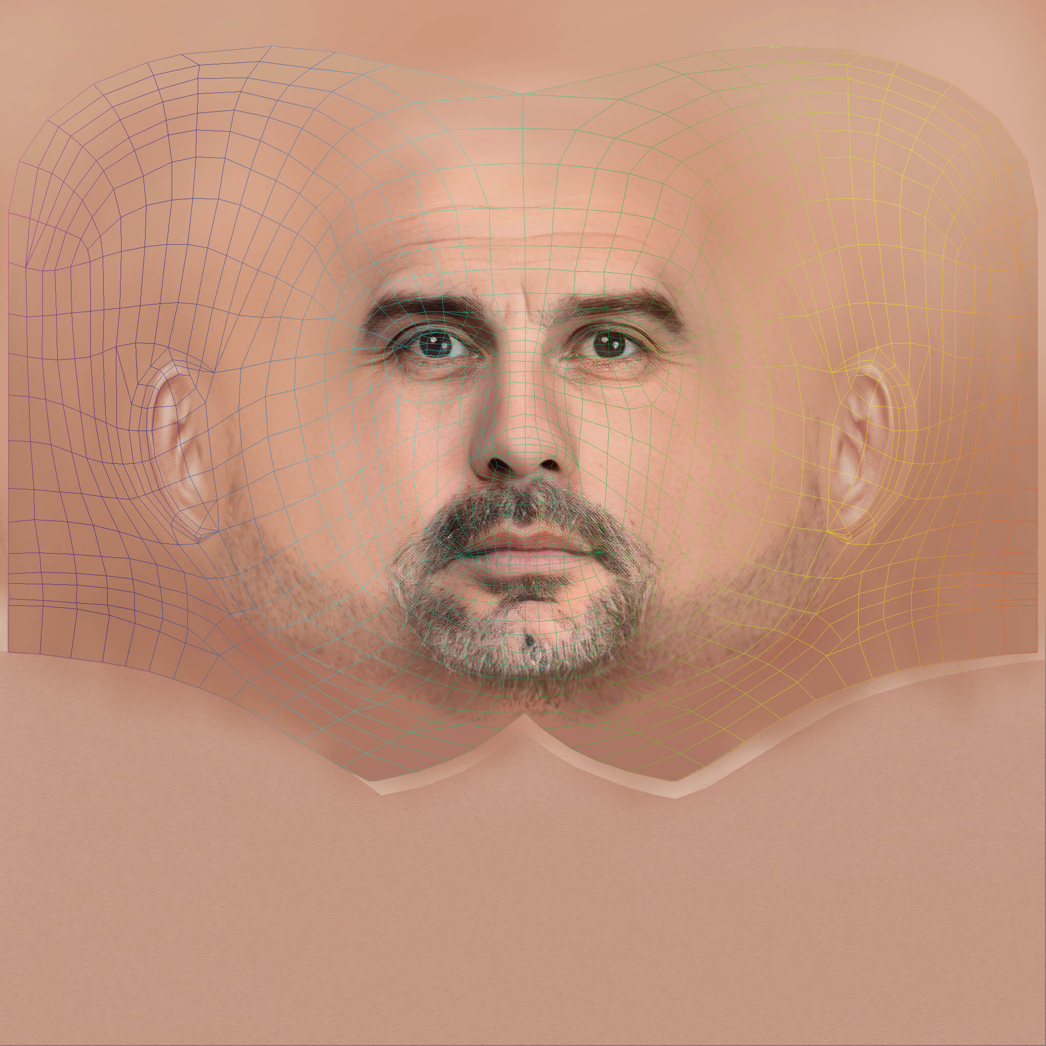 Pep Guardiola Head - 3D Model by Nammichael