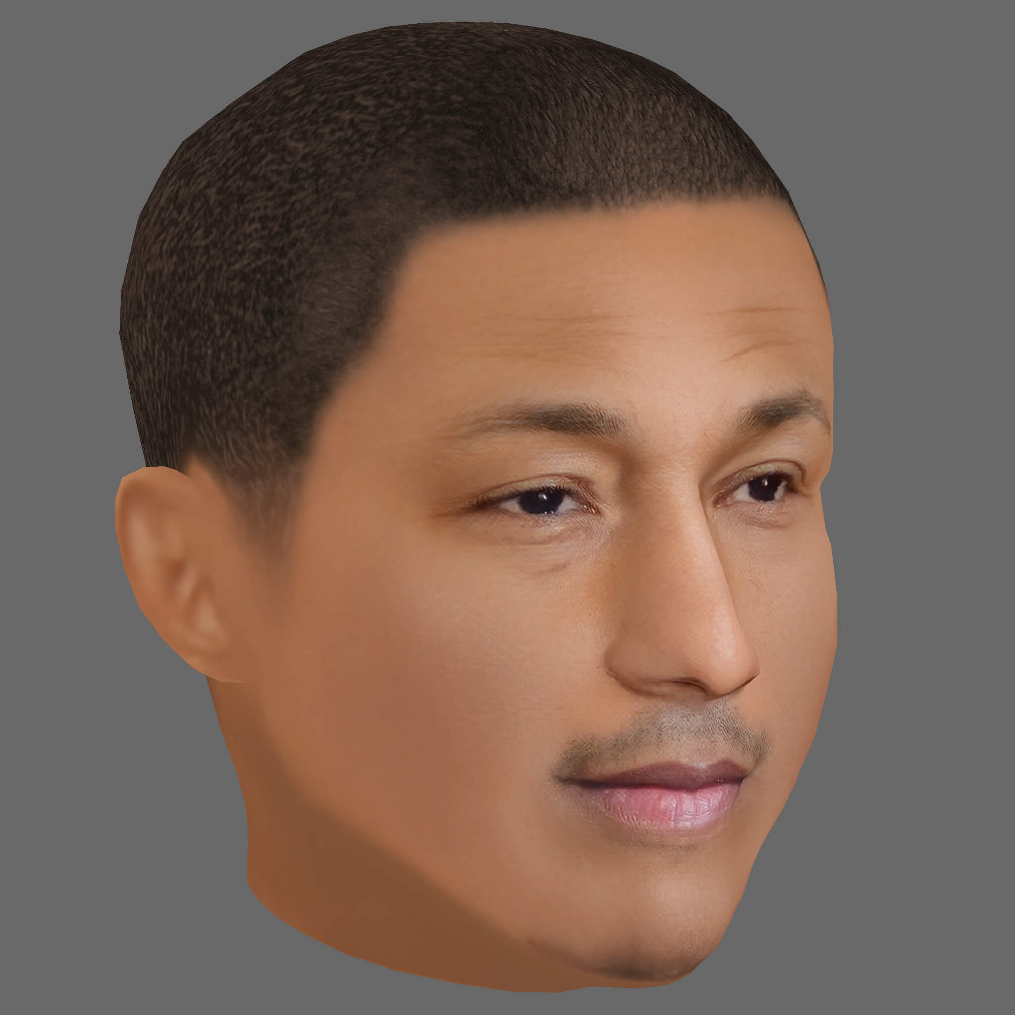 Pharrell Williams Head - Low Poly Head for Game Low Poly 3D Model by ...