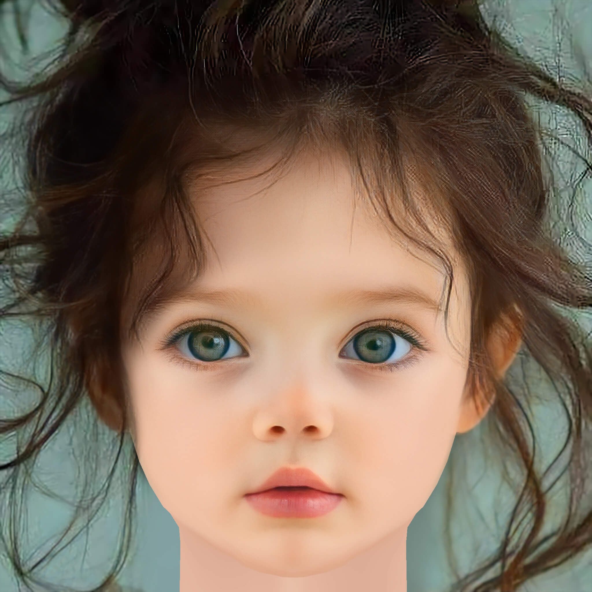 Pretty Child Head 01 - No Hair - Low Poly Head for Game 3D Model by ...