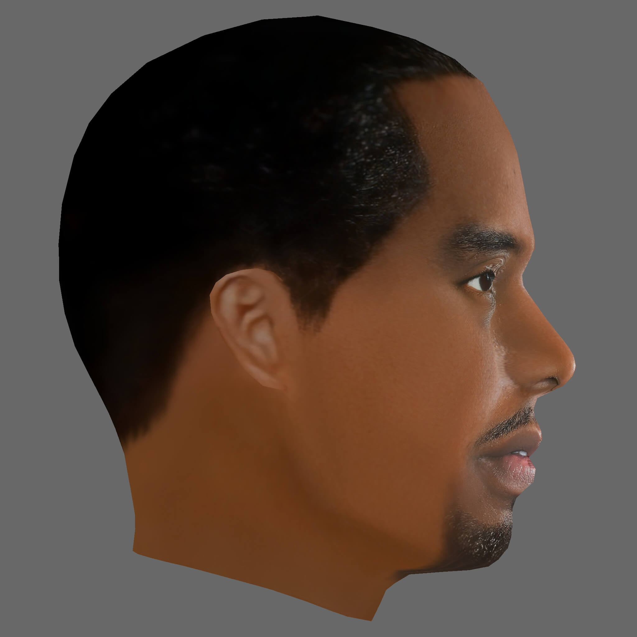 Puff Diddy Head - Low Poly Head for Game 3D Model by Nammichael