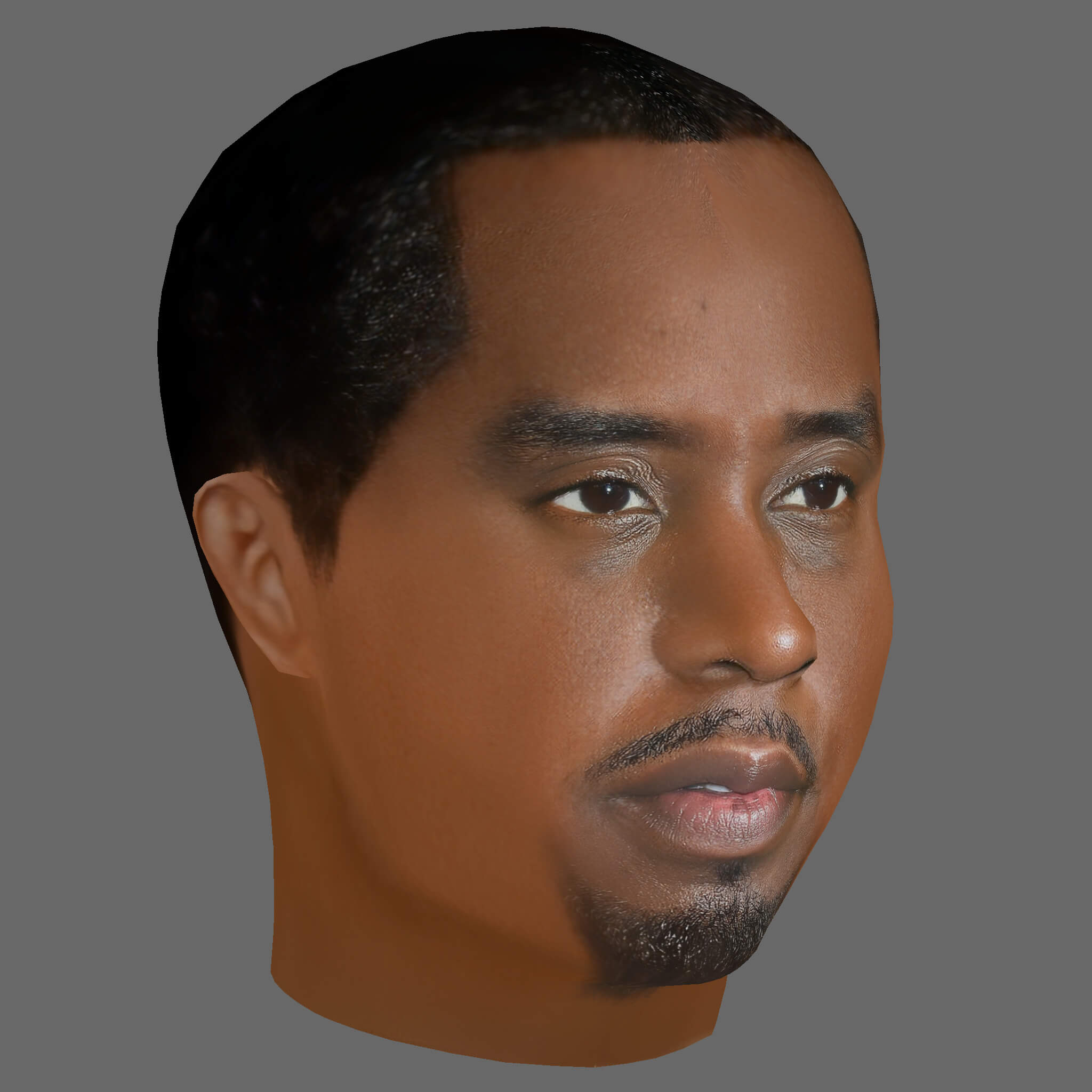 Puff Diddy Head - Low Poly Head for Game 3D Model by Nammichael