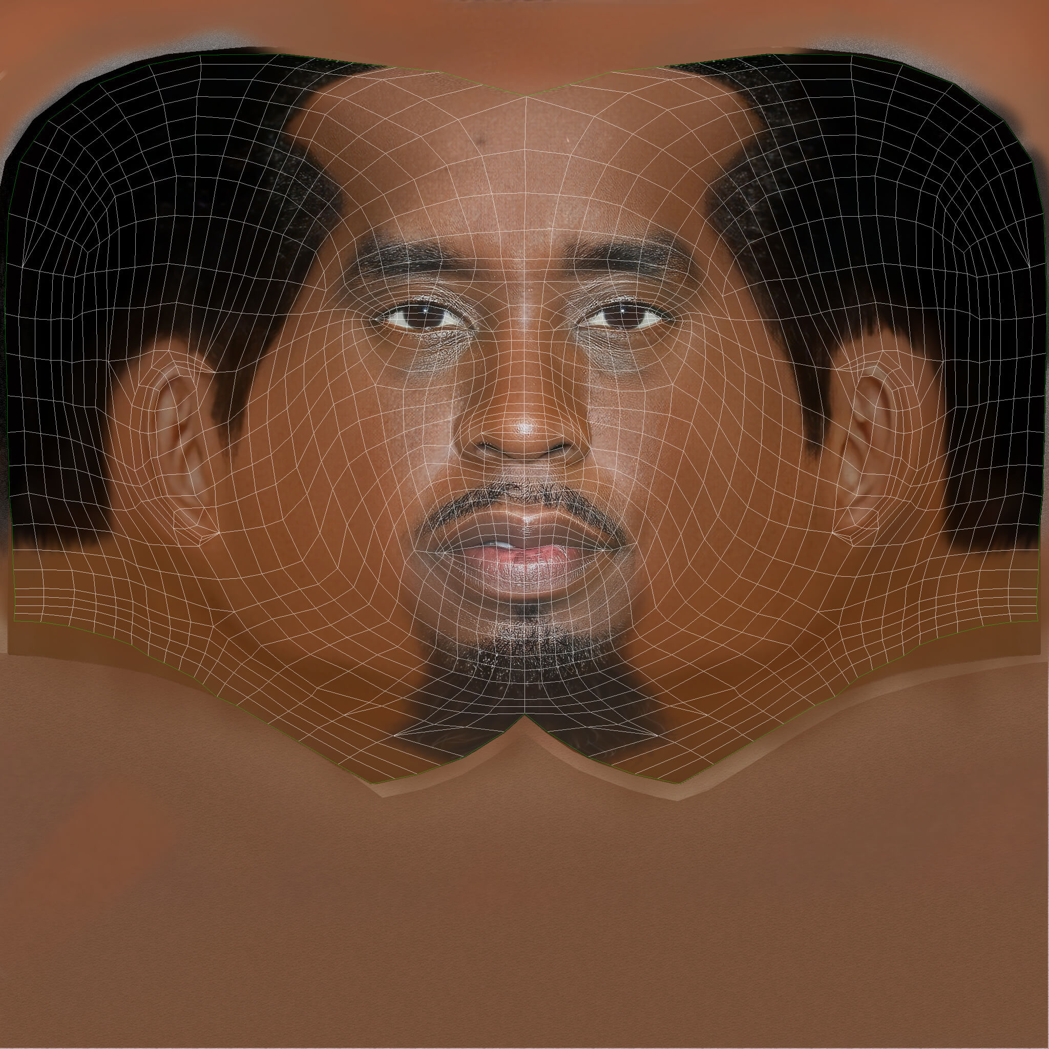 Puff Diddy Head - Low Poly Head for Game 3D Model by Nammichael