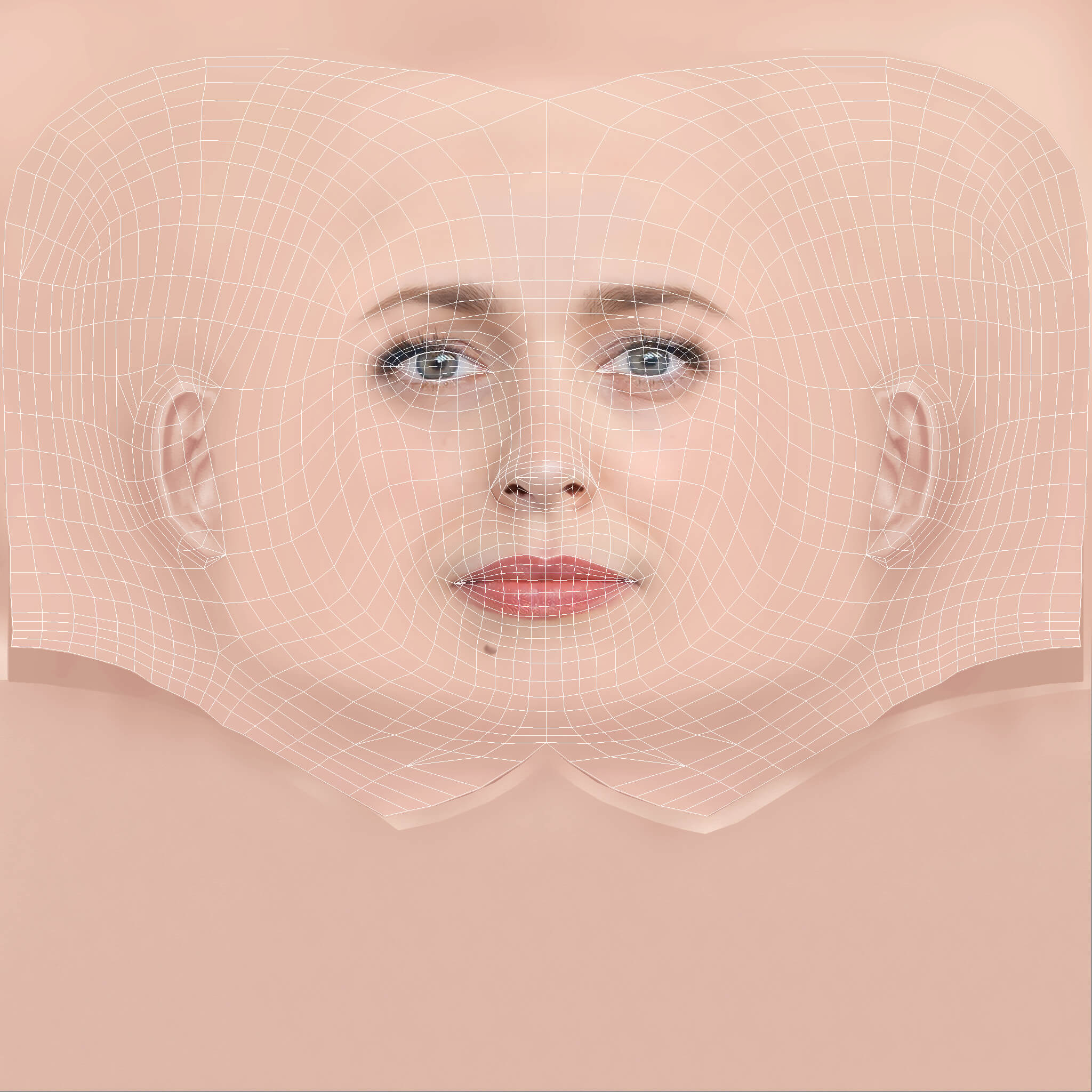 Rachel Mcadams Head - No Hair - Low Poly Head for Game 3D Model by ...