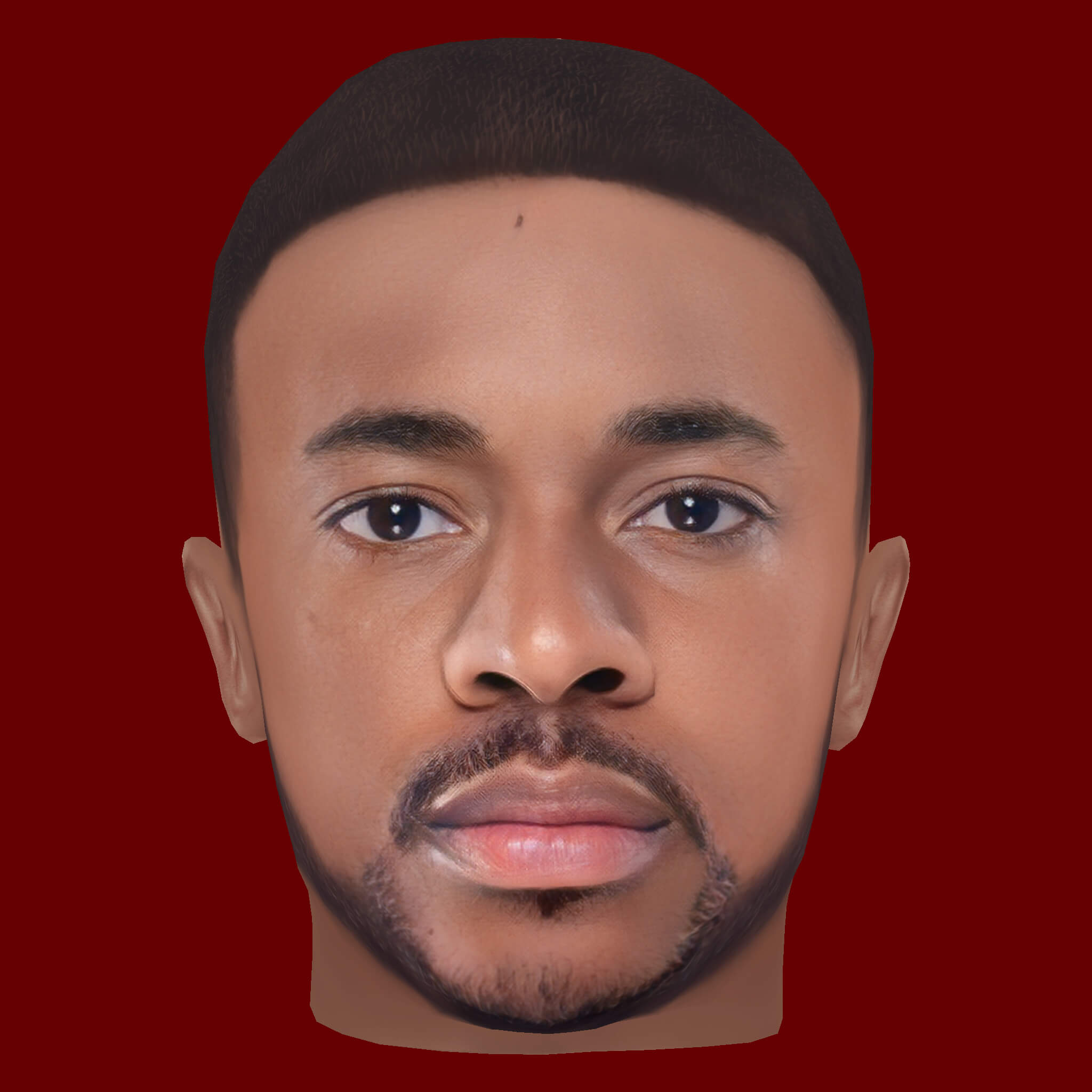 Raheem Sterling Head - Low Poly Head for Game Low Poly 3D Model by ...